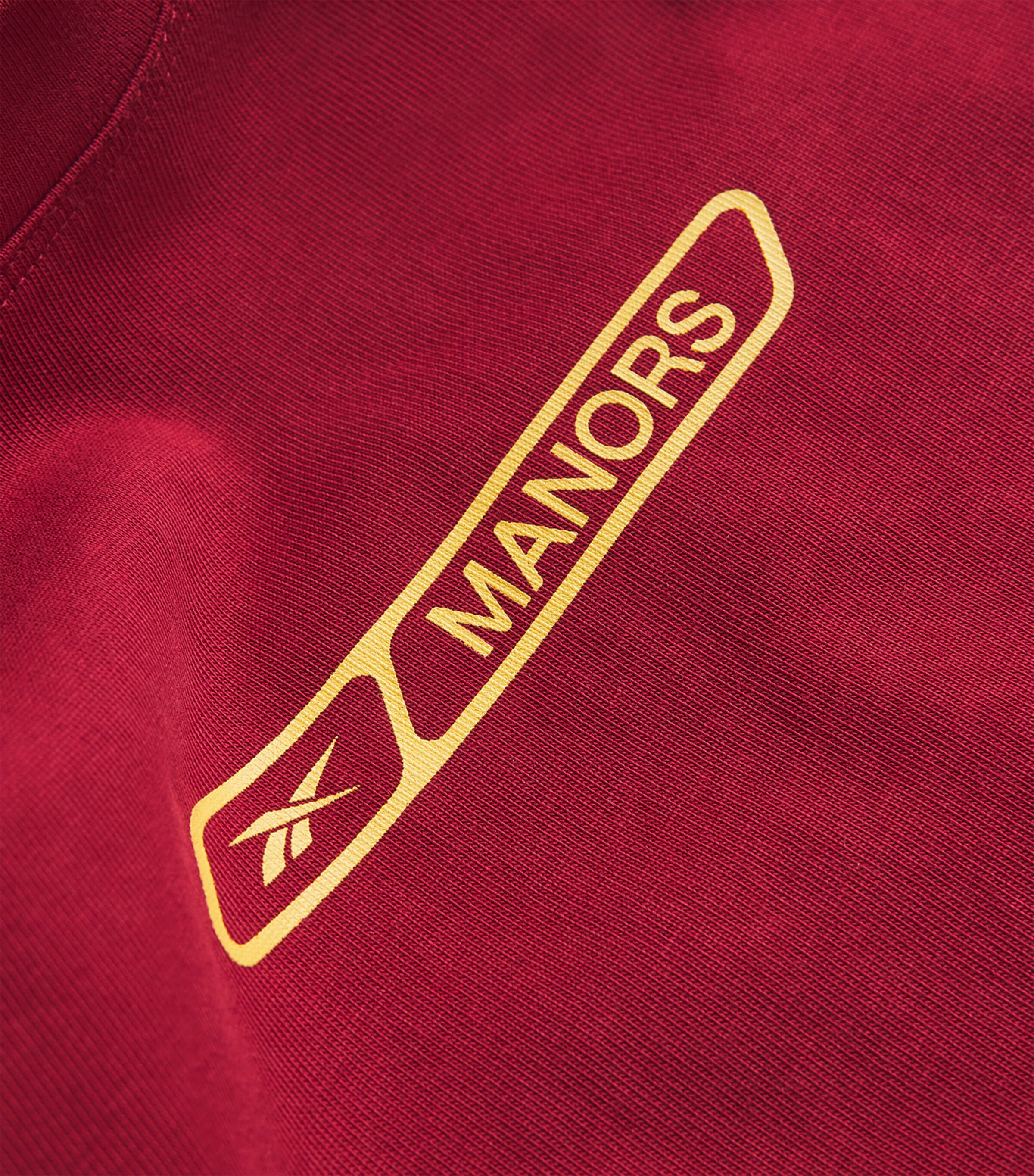 Manors Burgundy x Reebok Cotton Logo T-Shirt | Harrods US