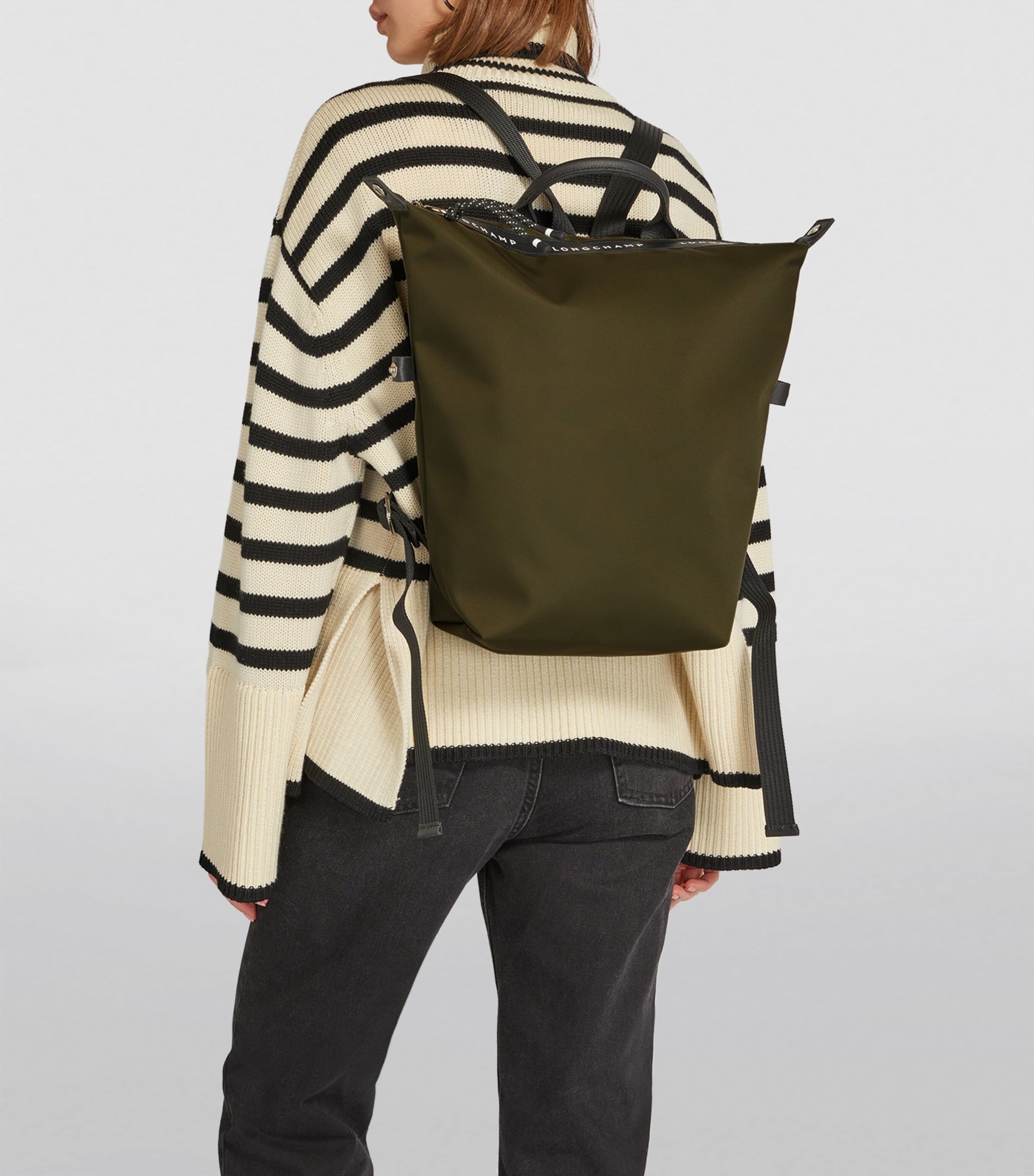 Longchamp Green Large Le Pliage Energy Backpack | Harrods UK