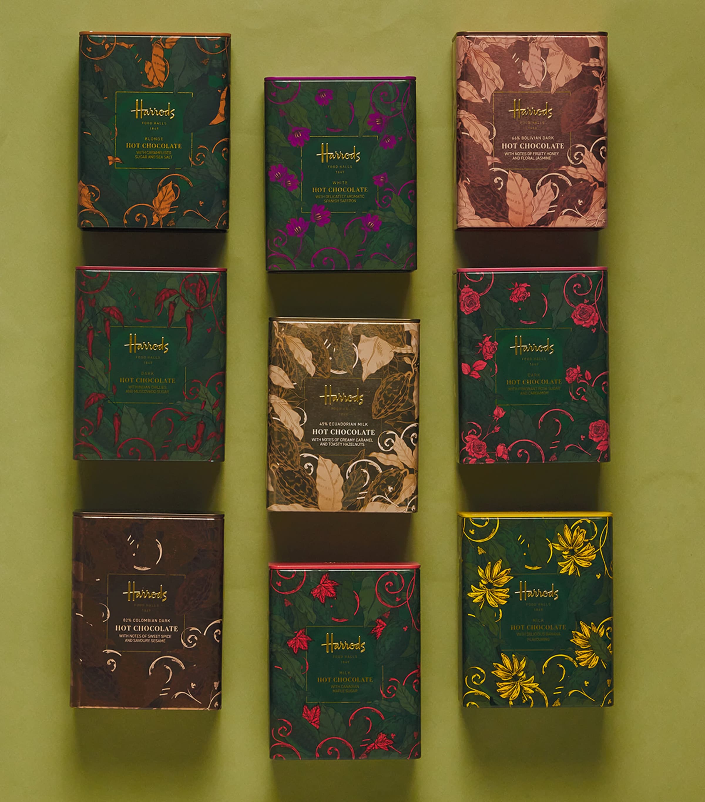 Harrods 66% Bolivian Dark Hot Chocolate (250g) | Harrods GR