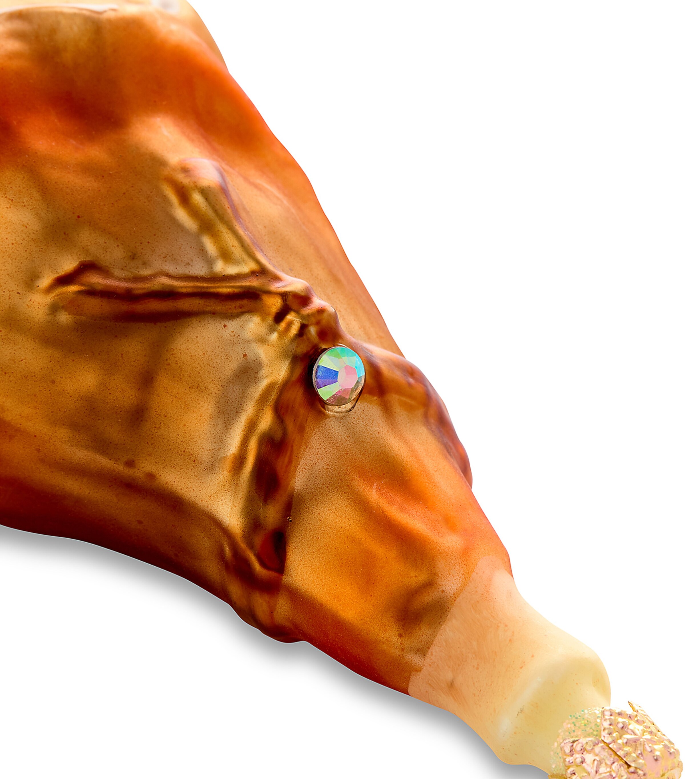 Harrods Glass Ham Leg Tree Decoration | Harrods GR
