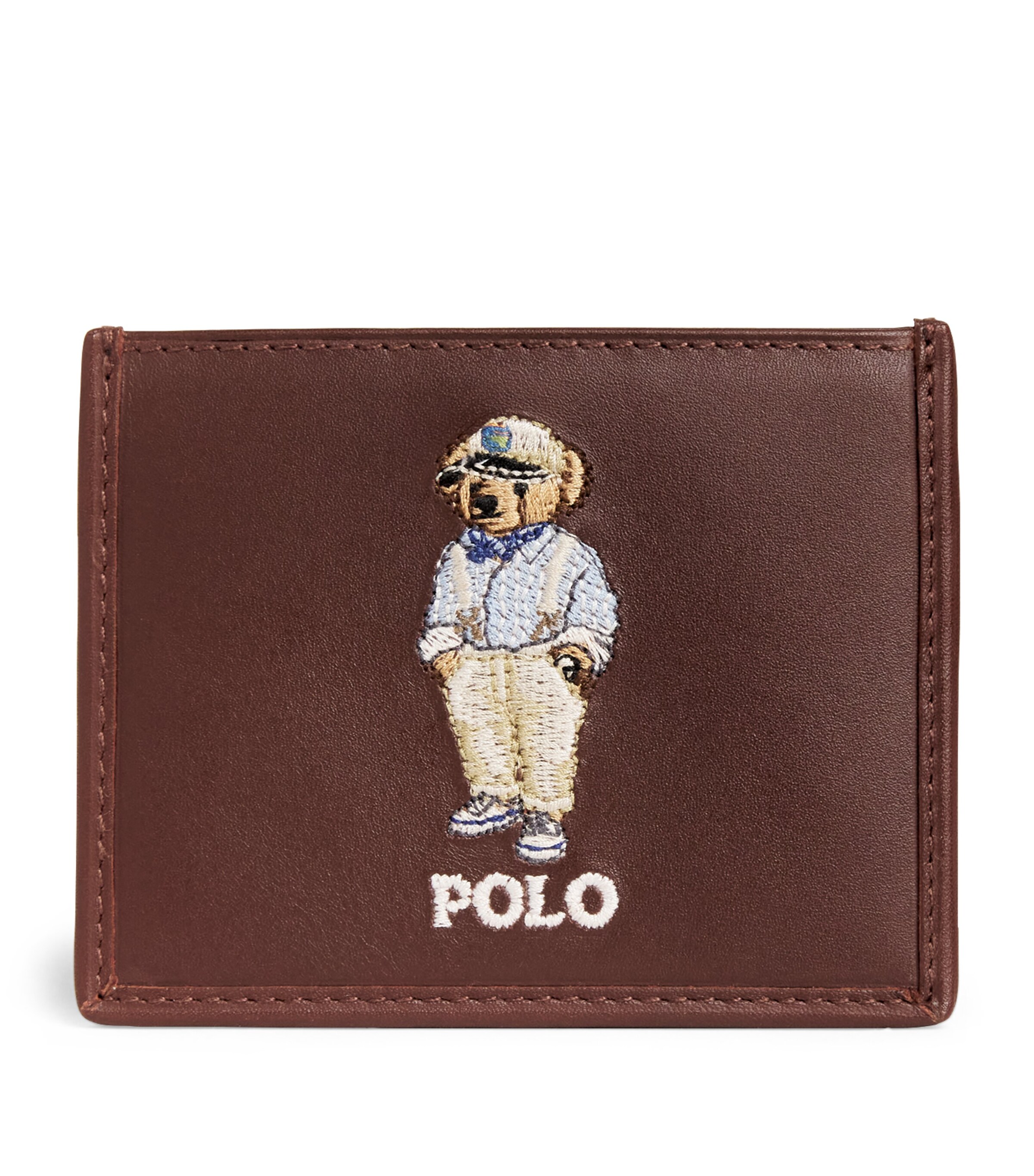 Polo Ralph Lauren Leather Polo Bear Card Holder | Harrods US