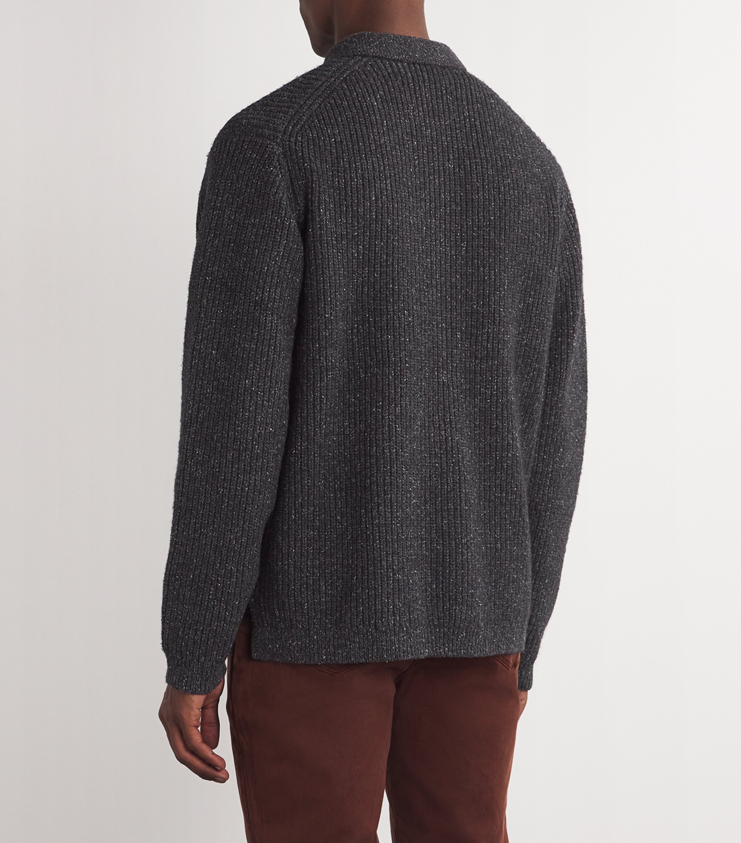 PAIGE Grey Cotton-Wool Hinton Cardigan | Harrods UK