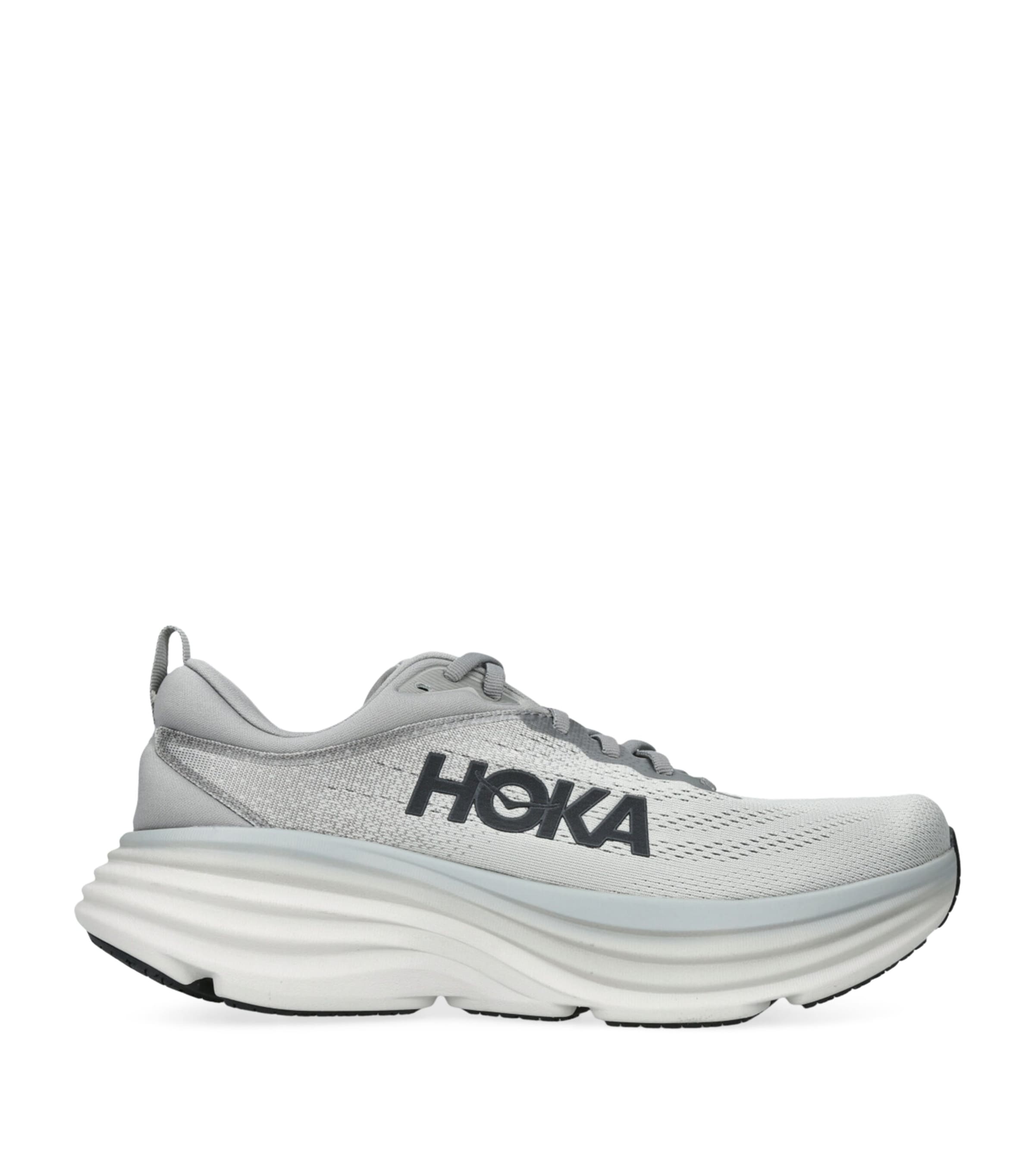 Hoka Grey Bondi 8 Running Sneakers | Harrods KR