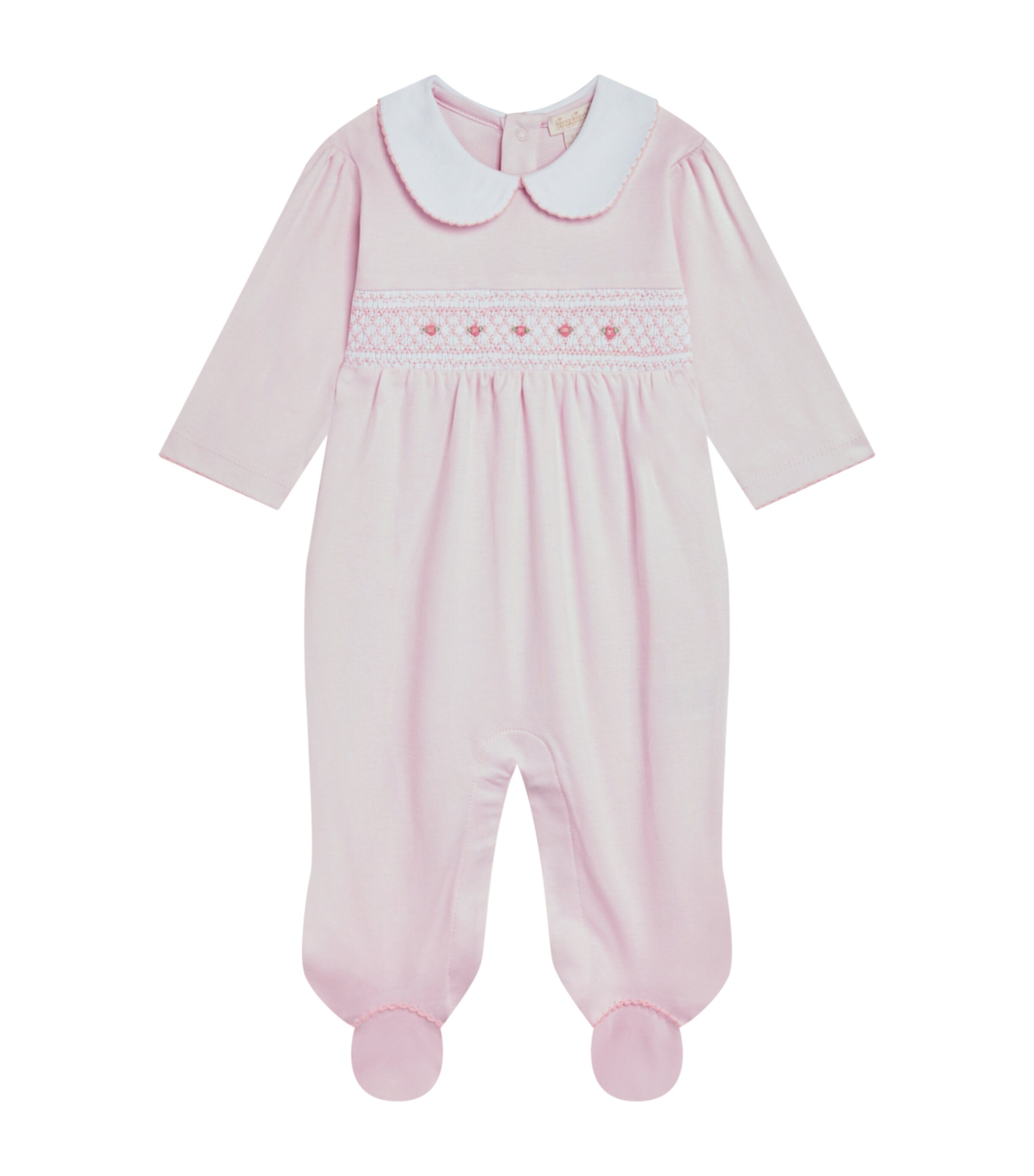 Kissy Kissy Pink Pima Cotton Embroidered All-In-One (Newborn - 9 Months ...