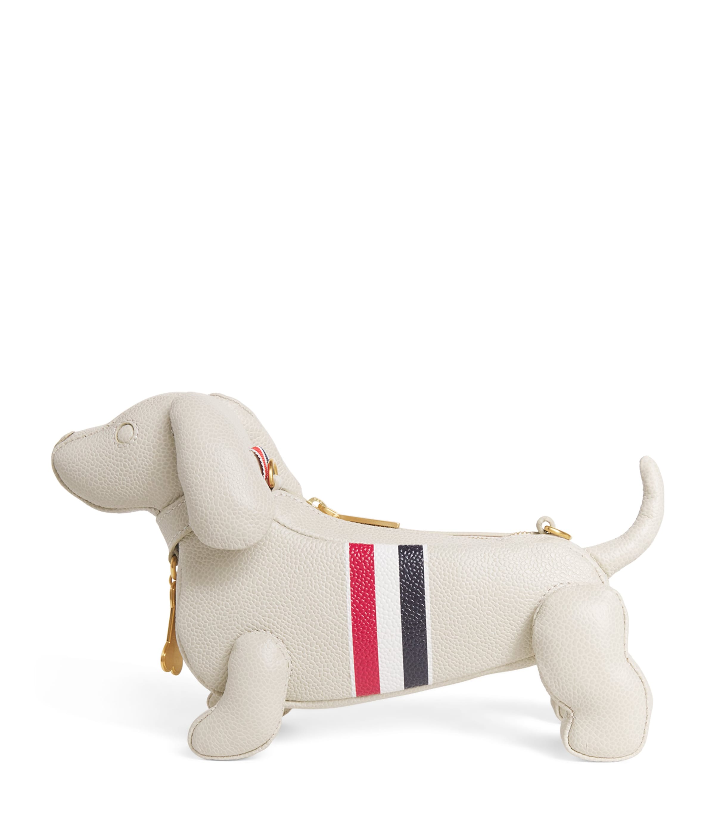 Thom Browne Beige Mini Leather Hector Cross-Body Bag | Harrods DE