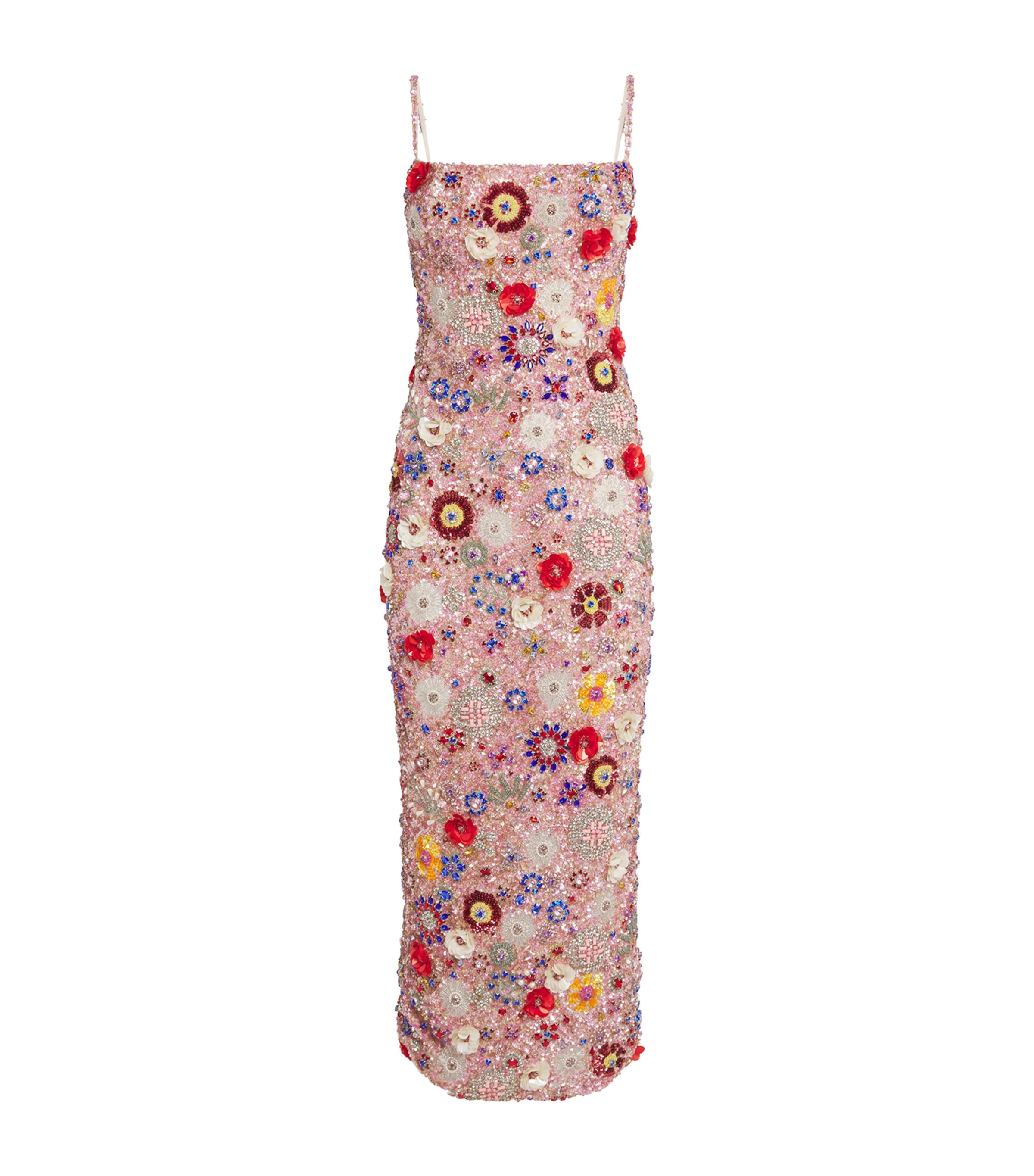 Rachel Gilbert Multi Embellished Francesca Gown | Harrods AU