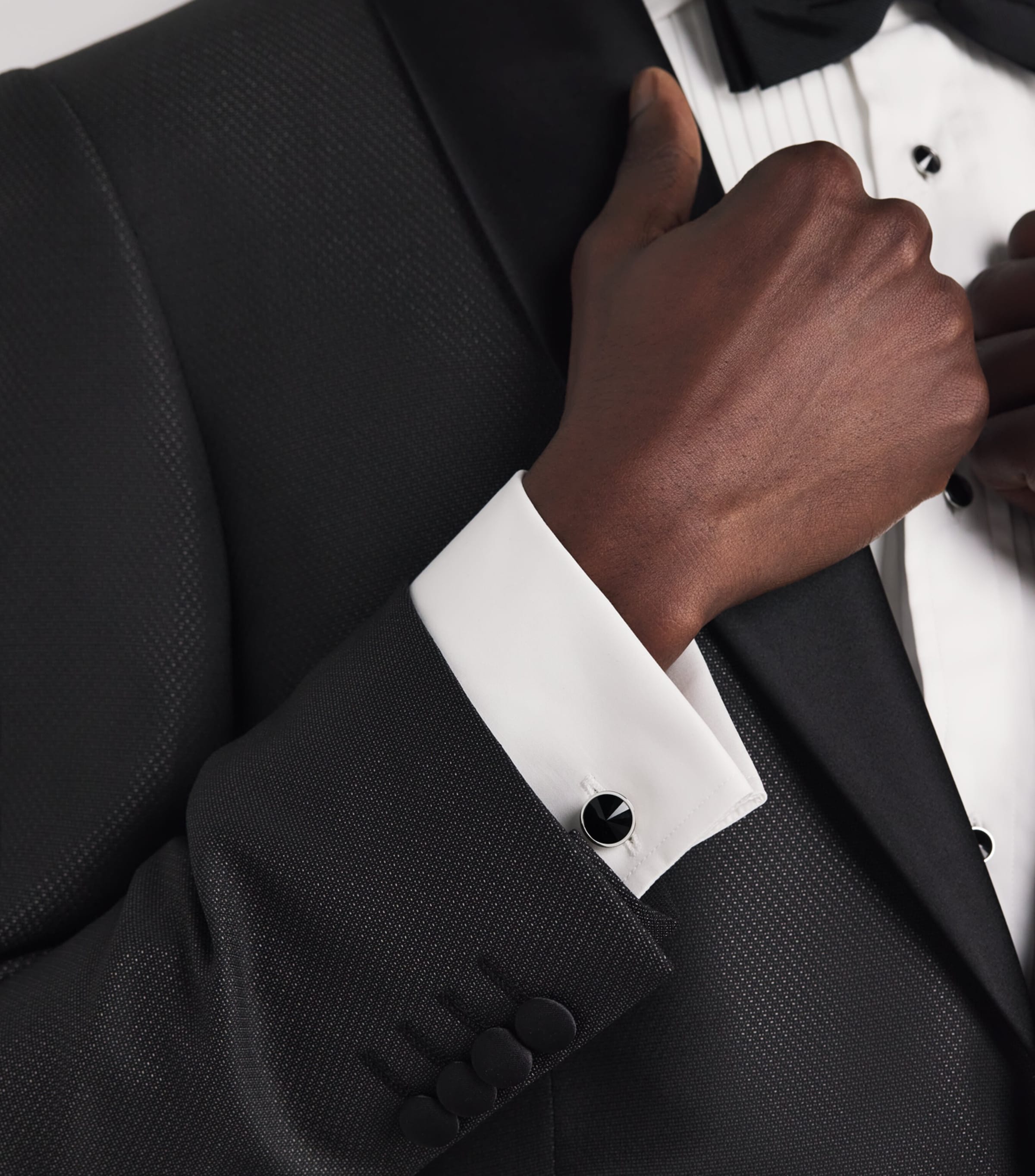 Babette Wasserman Rhodium-Plated Embellished Galileo Cufflinks | Harrods AU