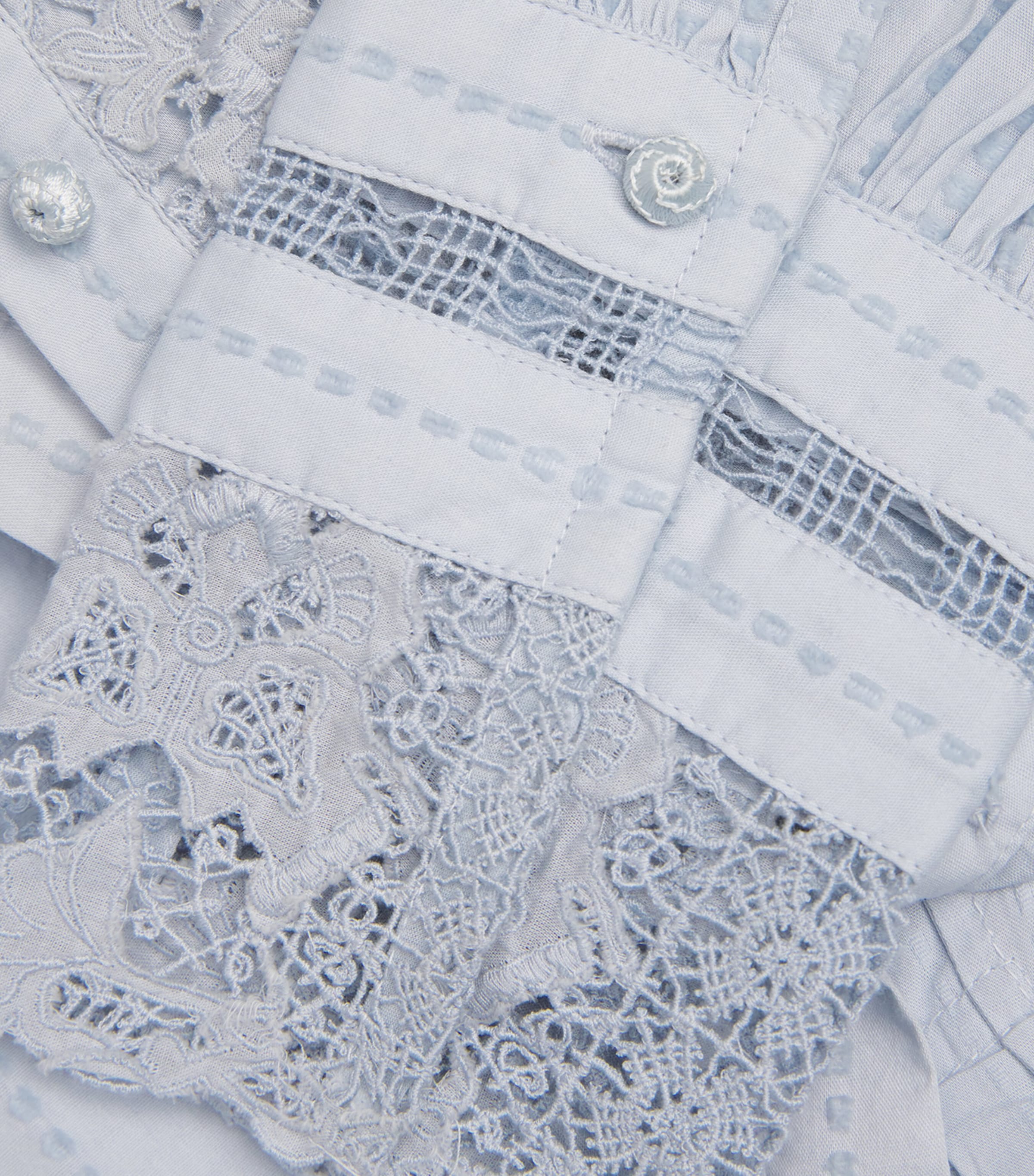 Ulla Johnson Cotton Lace-Trim Esther Blouse | Harrods UK