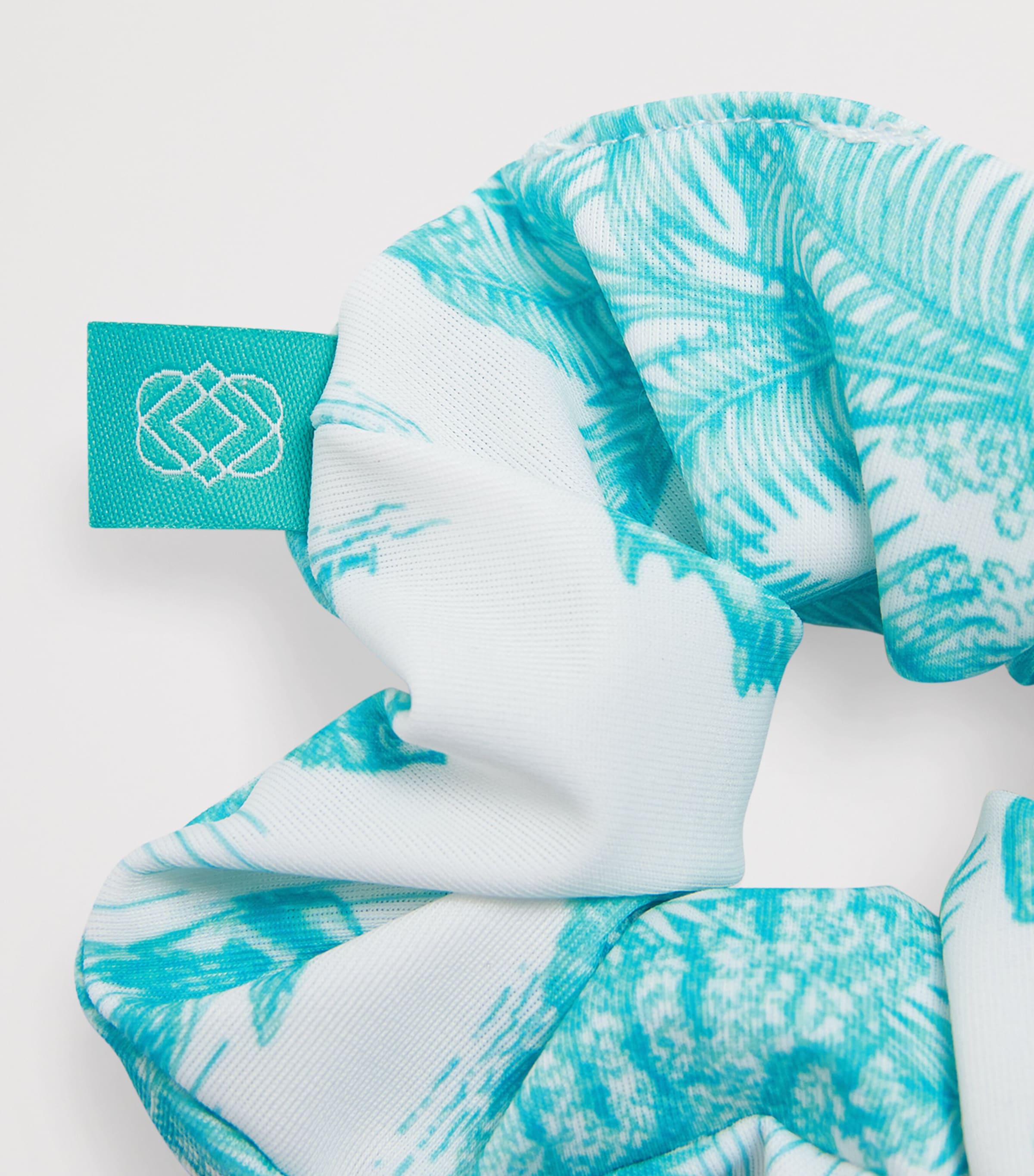 MARIE RAXEVSKY Blue Jungle Print Scrunchie | Harrods AU