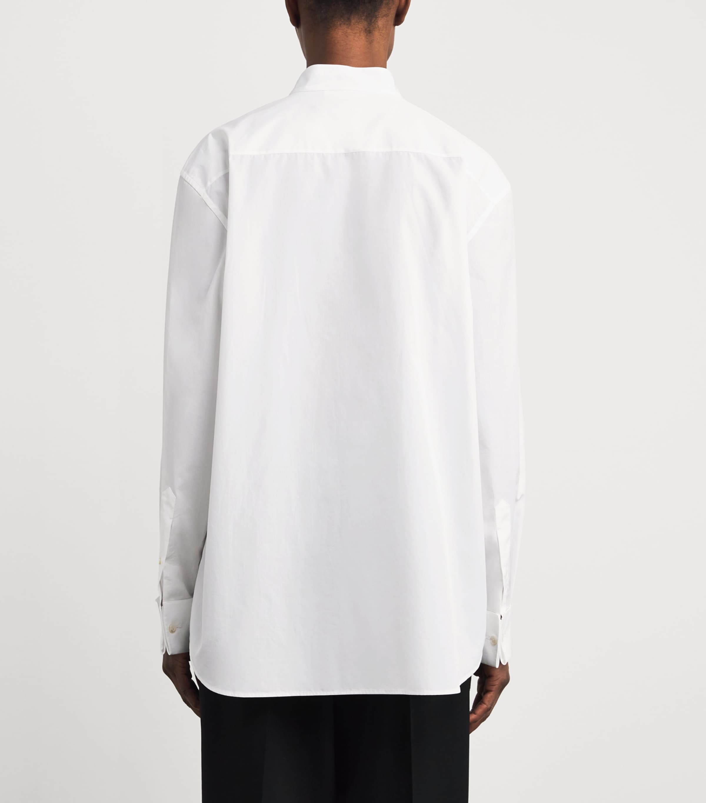 The Row White Erelia Cotton Tuxedo Shirt | Harrods DE