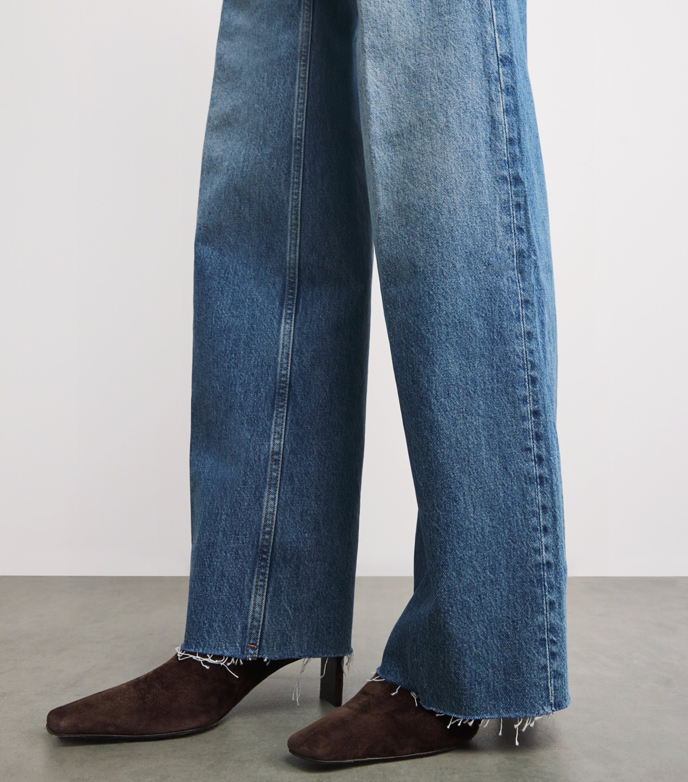 ANINE BING Blue Hugh Wide-Leg Jeans | Harrods US