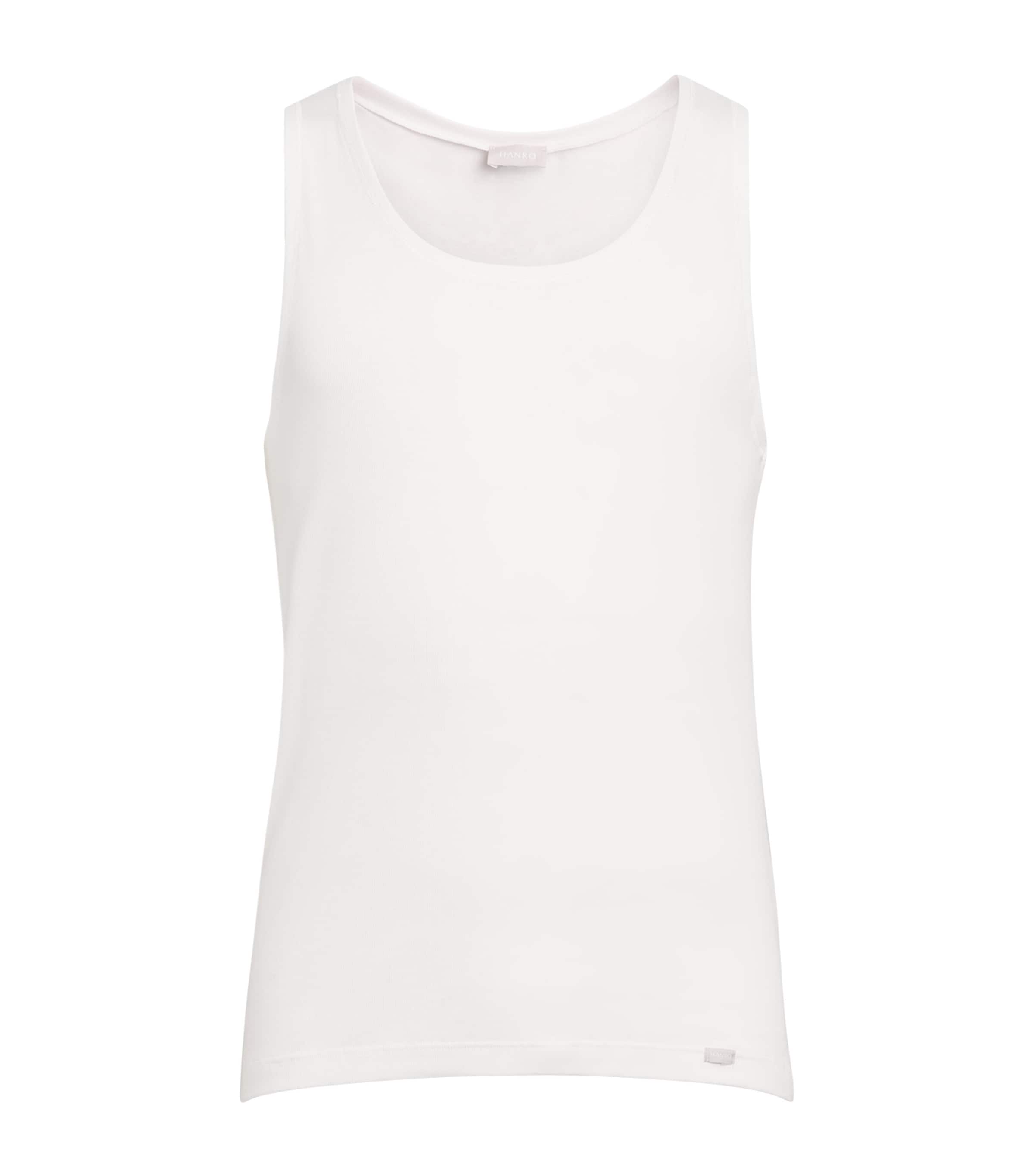 Hanro White Cotton Essentials Tank Top | Harrods AU