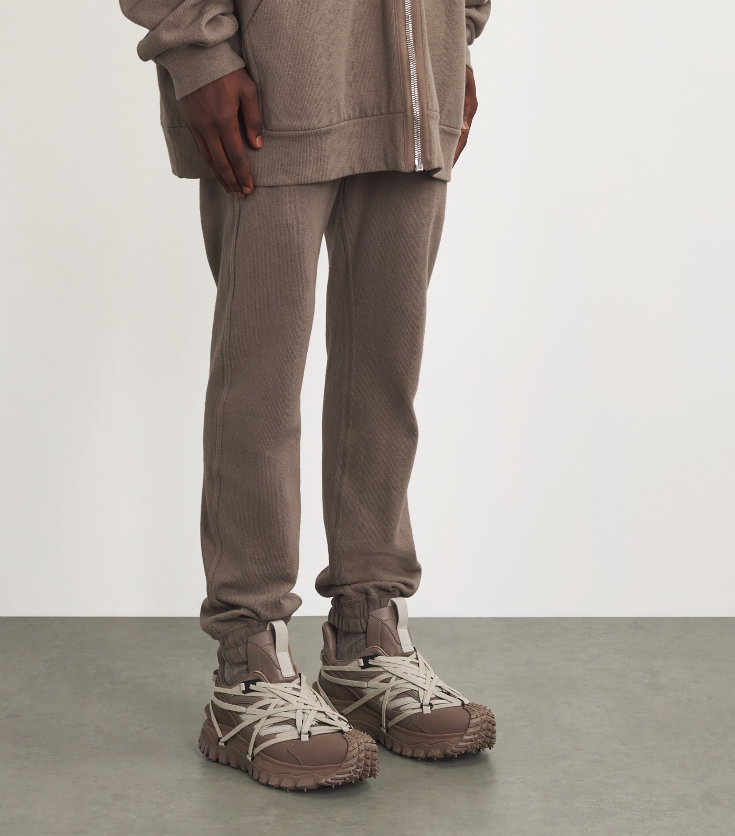 Rick Owens x Moncler Leather Megalace Trailgrip Sneakers Rick Owens x Moncler Leather Megalace Trailgrip Sneakers