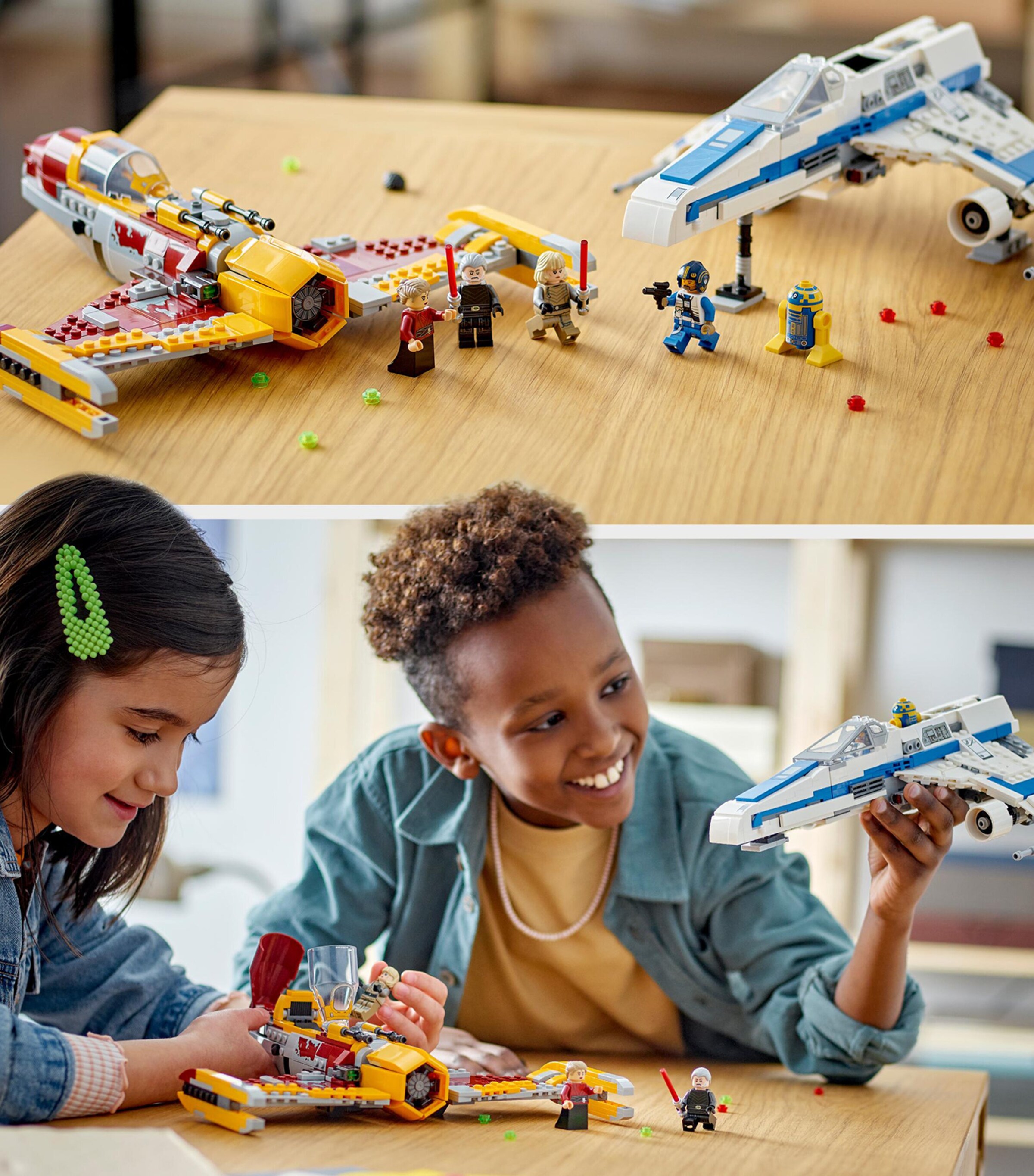 Lego Star Wars New Republic E-Wing vs. Shin Hati’s Starfighter 75364 ...