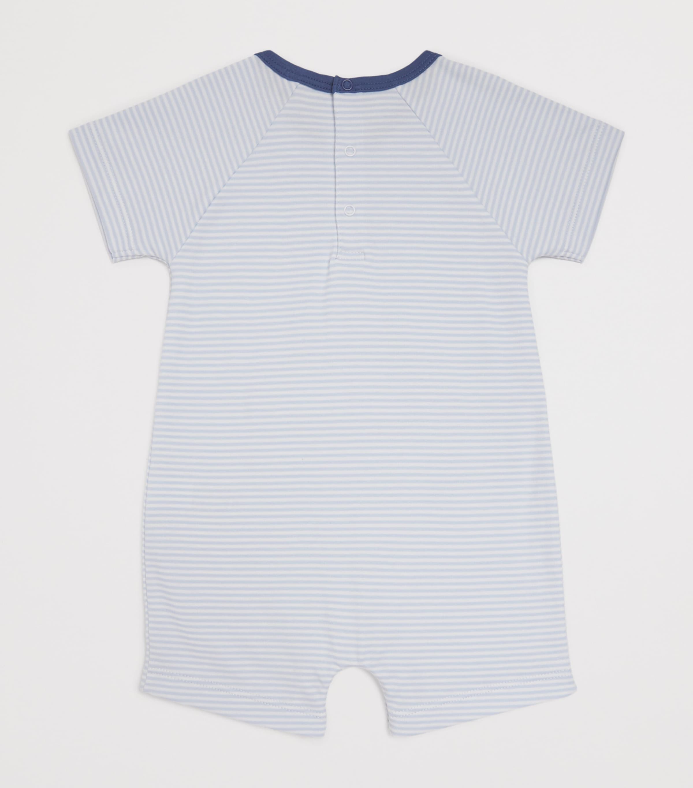 Kissy Kissy Blue Pima Cotton Sizzling Speedway Playsuit (9 Months ...