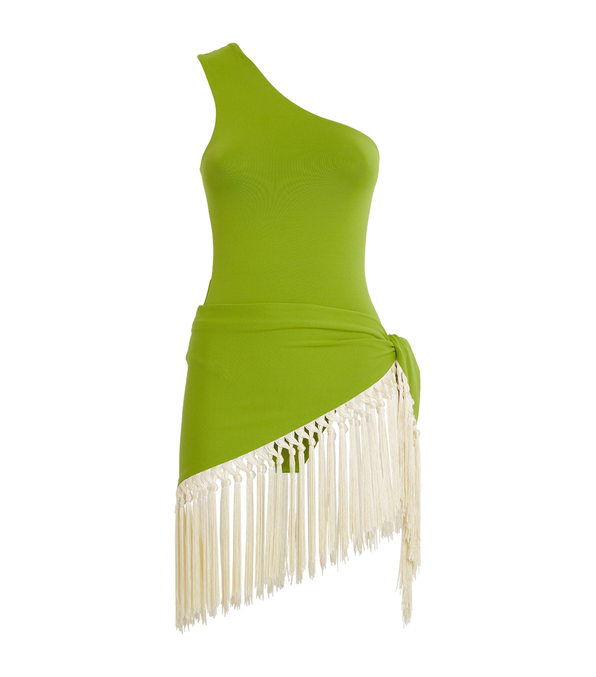 Taller Marmo Green Pareo-Detail Yacare Swimsuit | Harrods UK