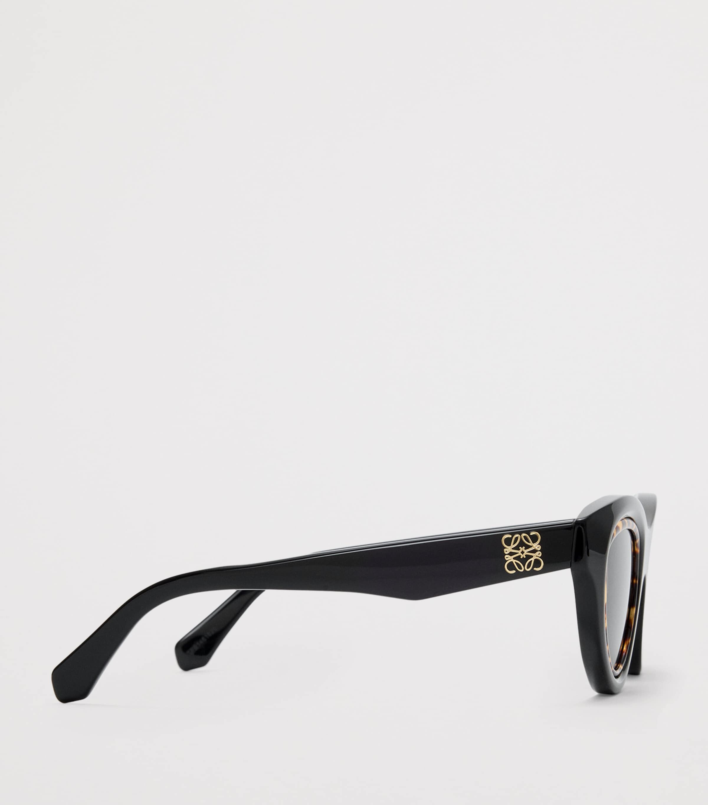 LOEWE Black Acetate Mini Cat Eye Anagram Sunglasses | Harrods HK