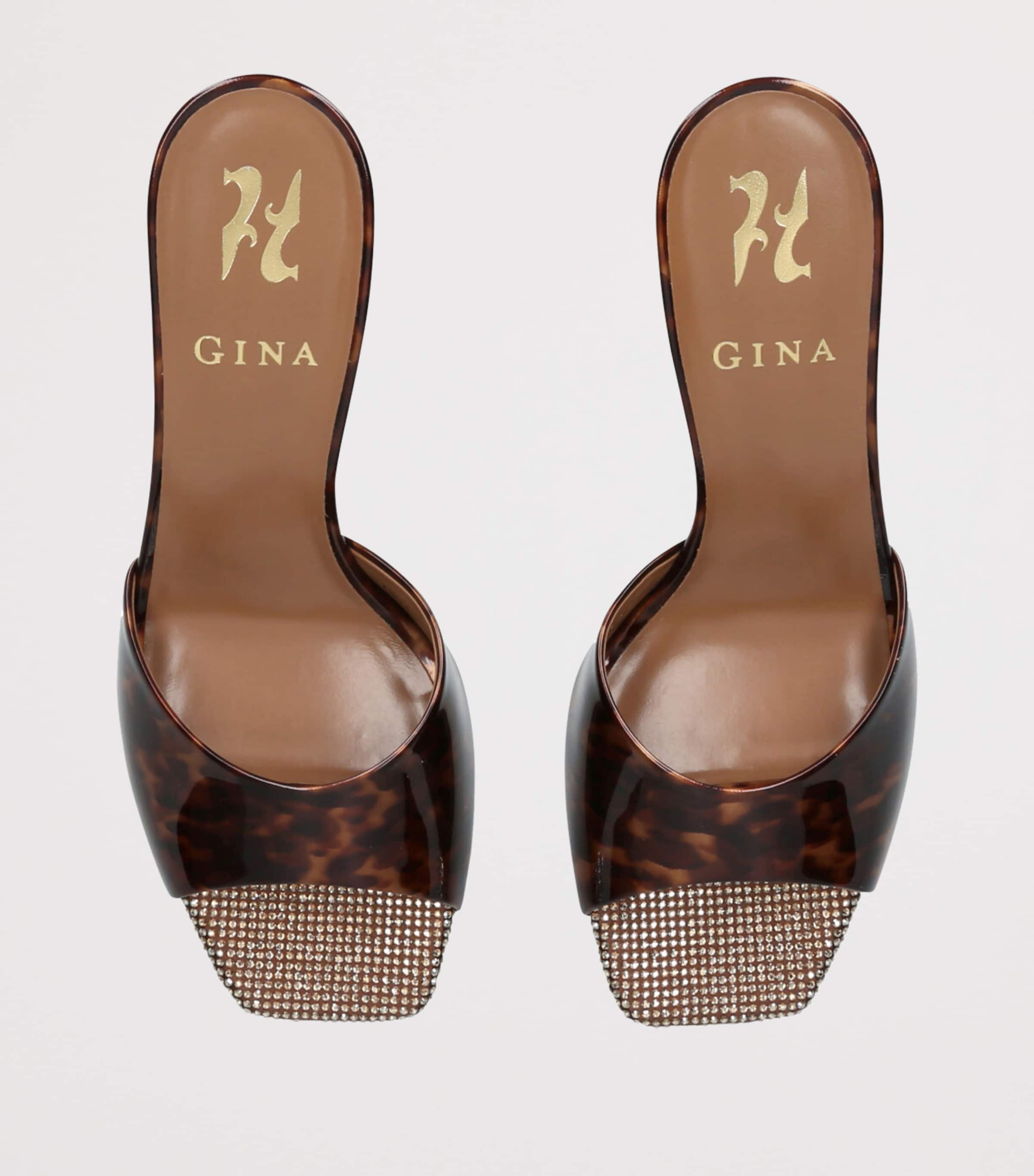 Gina Brown Patent Leather Yasmin Heeled Mules 85 | Harrods CA