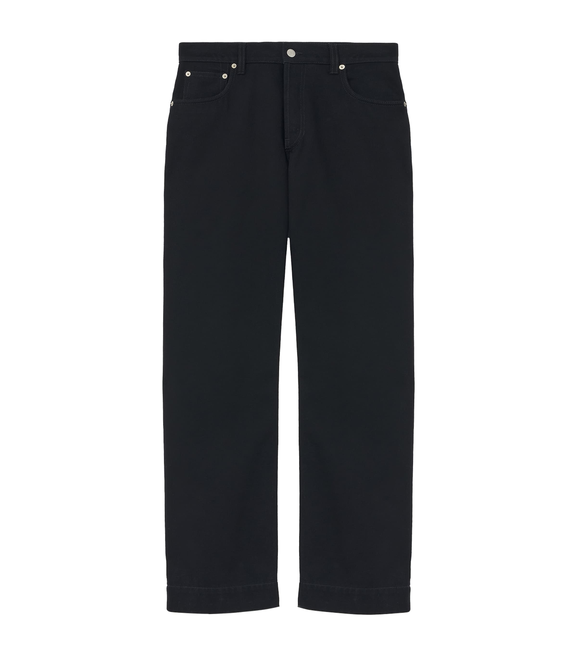 McQueen Black Wide-Leg Jeans | Harrods US