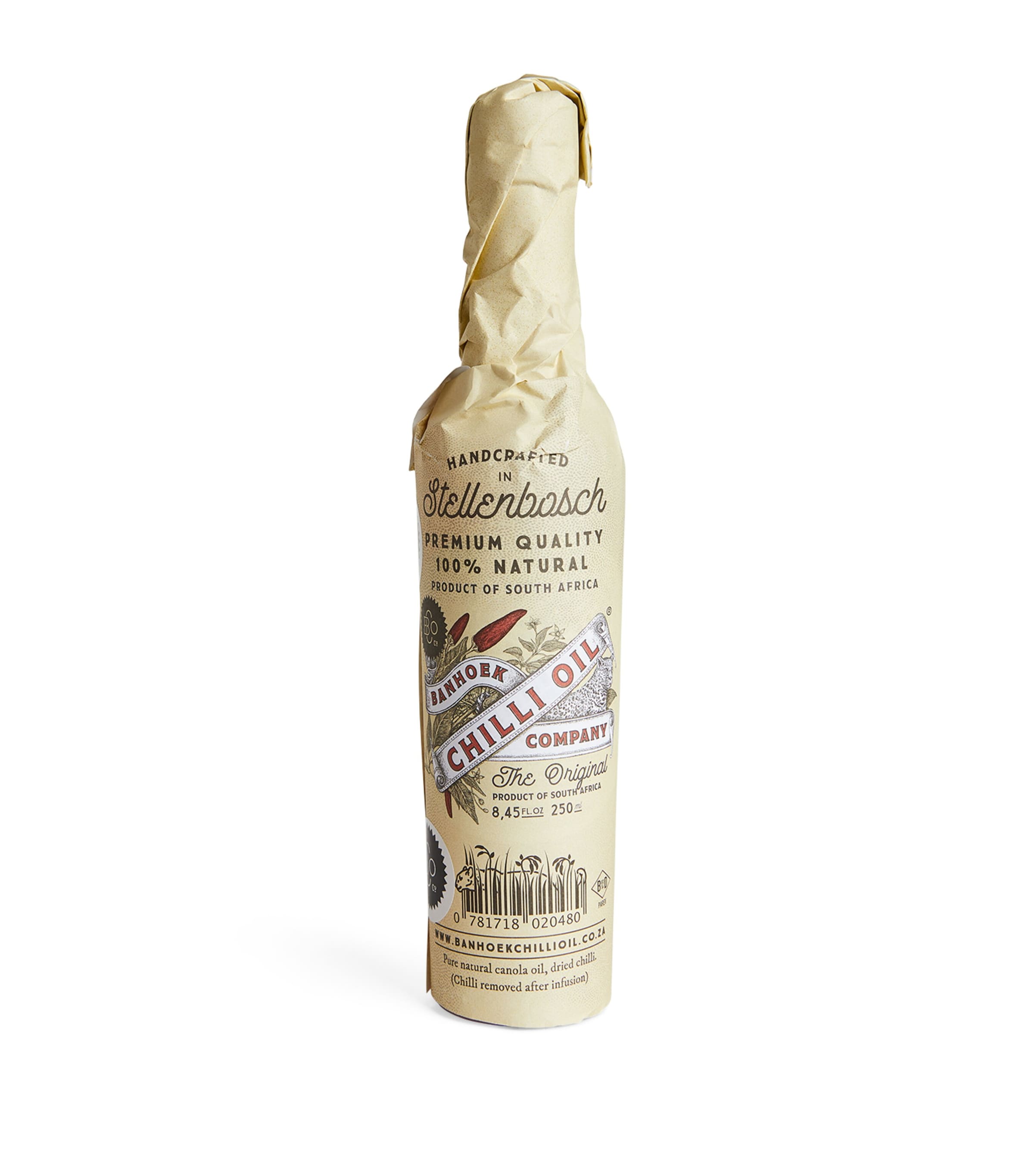 Banhoek Banhoek Chilli Oil in Paper Wrapping (250ml) | Harrods UK
