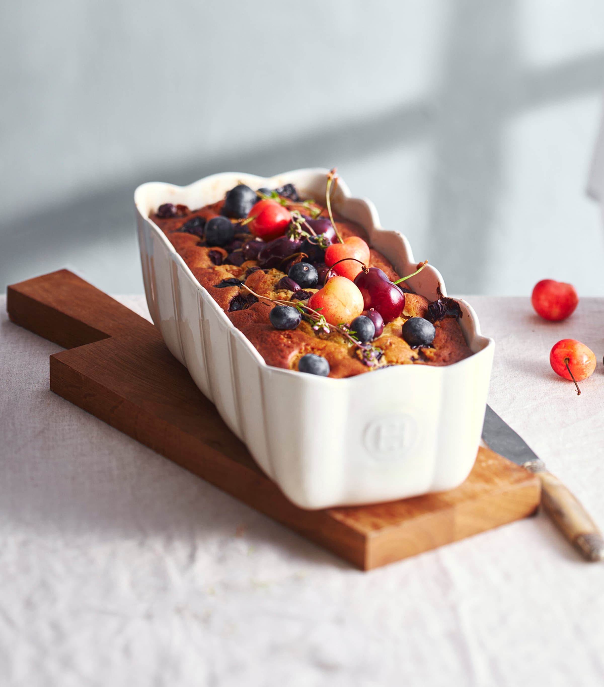 Emile Henry Neutral Ceramic Madeleine Loaf Dish (28.5cm) | Harrods US