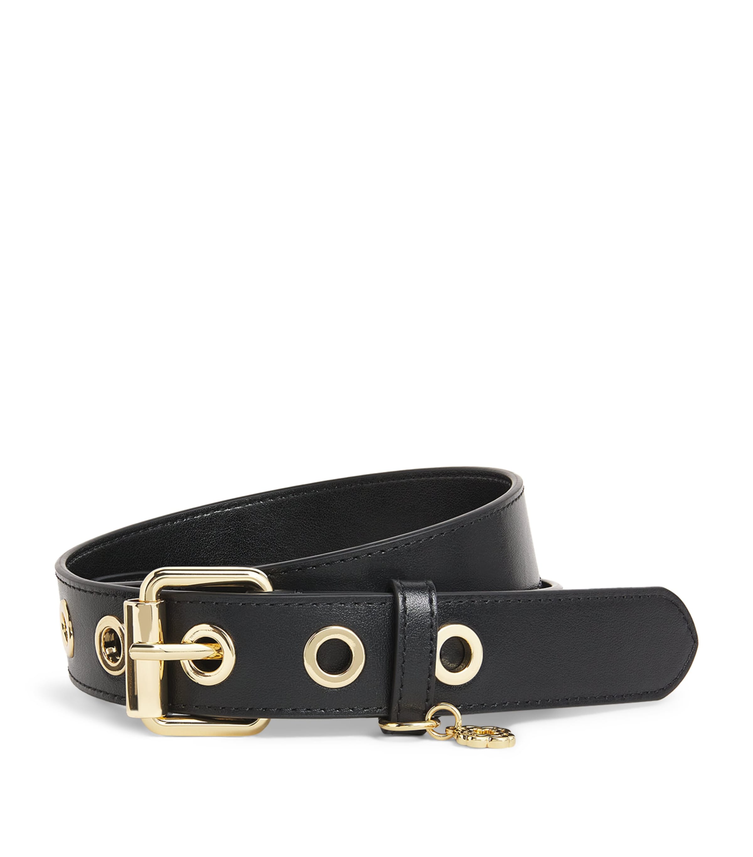 Maje Black Leather Miss M Belt | Harrods UK