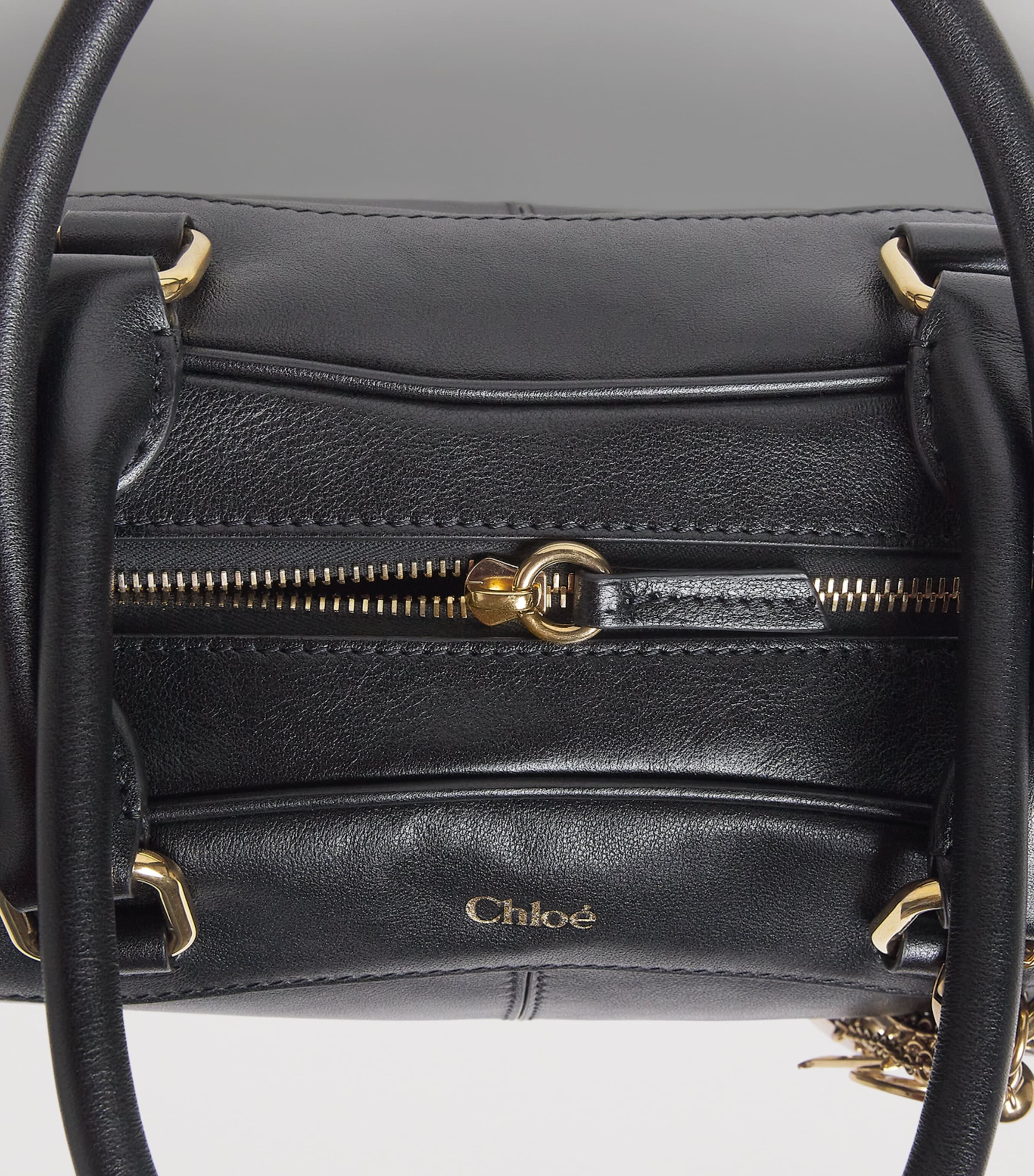 Chloé Black Leather Bowling Top-Handle Bag | Harrods HK