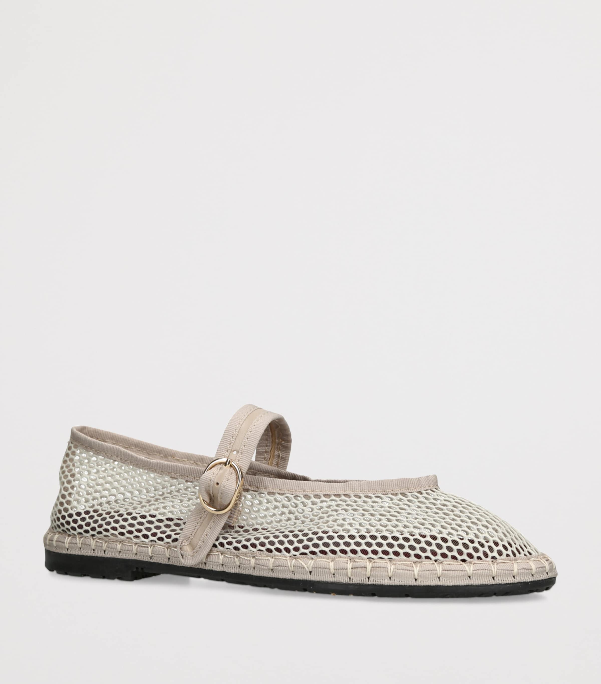 Flabelus Nude Mesh Isabella Ballet Flats | Harrods US
