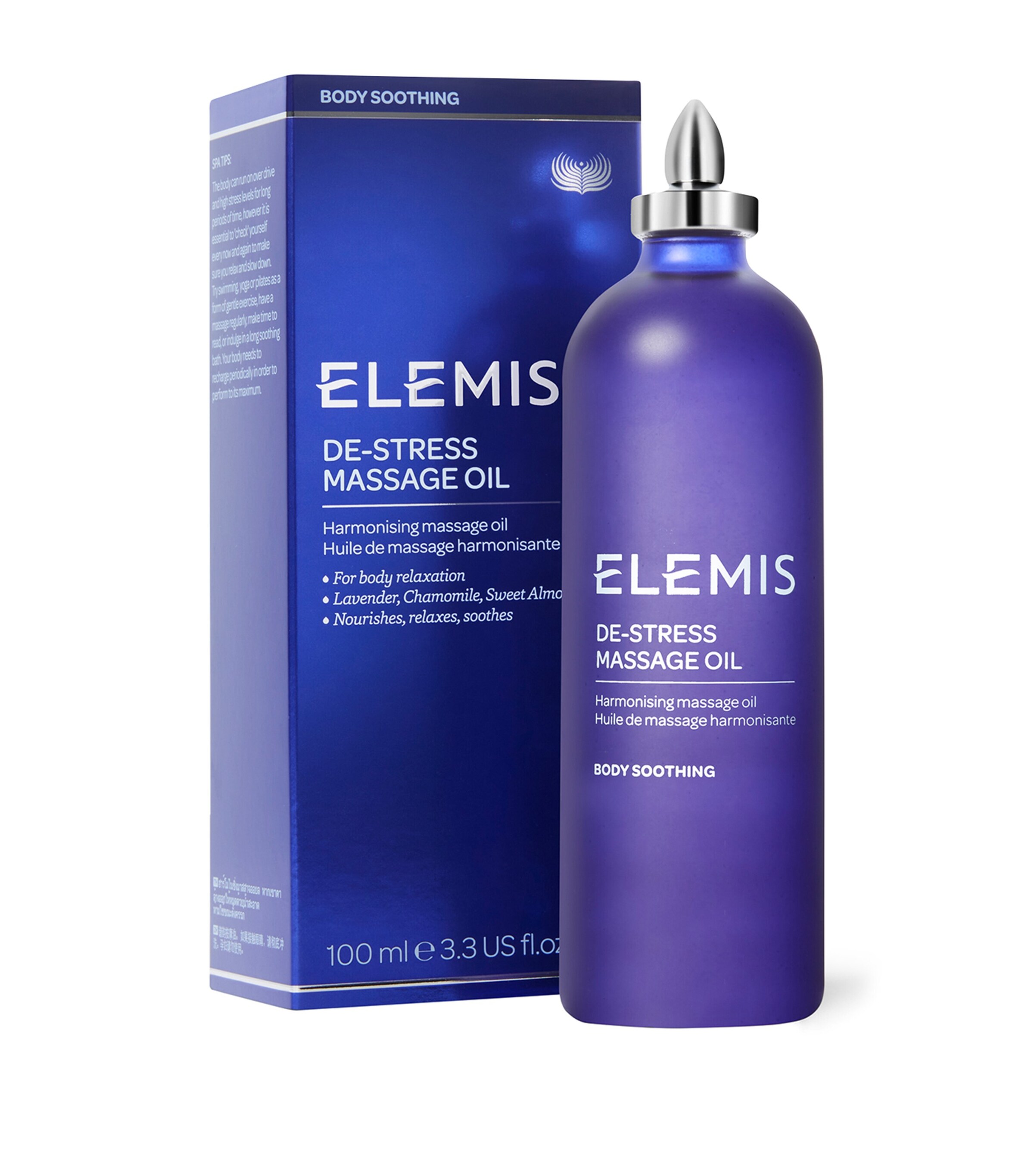 Elemis De-Stress Massage Oil (100ml) | Harrods UK