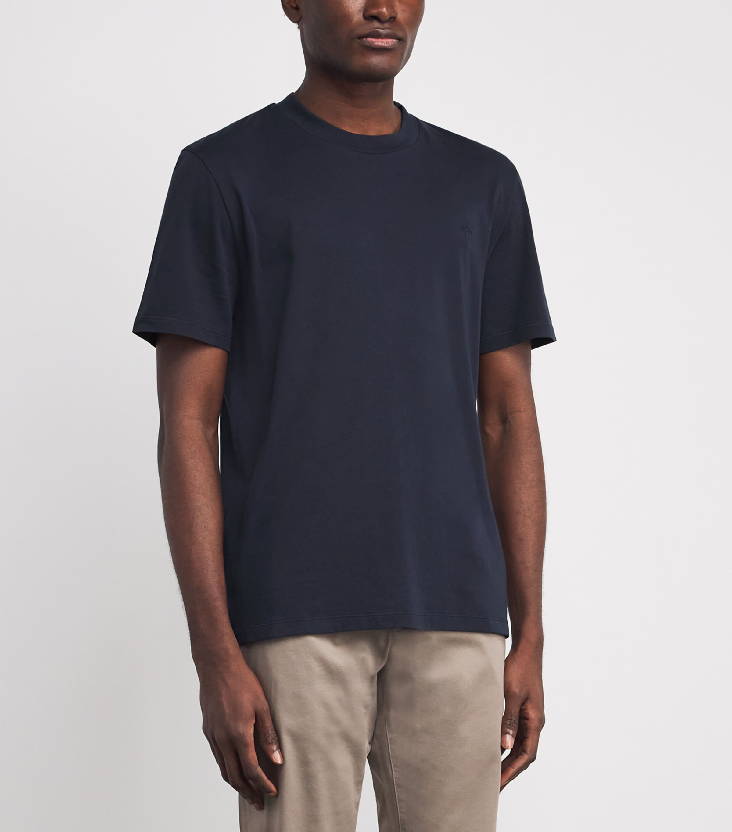 JACOB COHËN Navy Cotton Crew-Neck T-Shirt | Harrods US