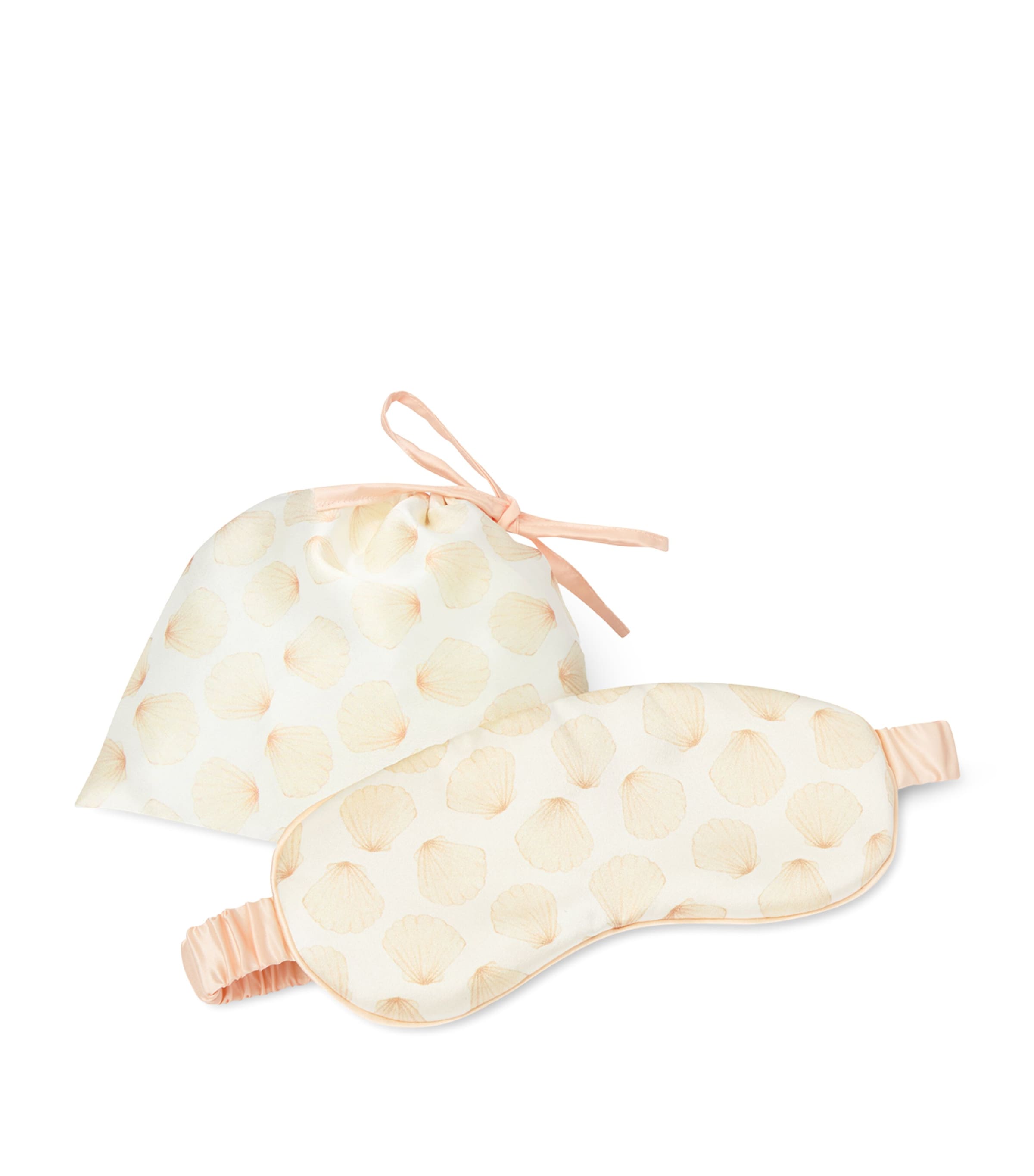 Gingerlily x Memo Press Mulberry Silk Seashells Eye Mask | Harrods HK