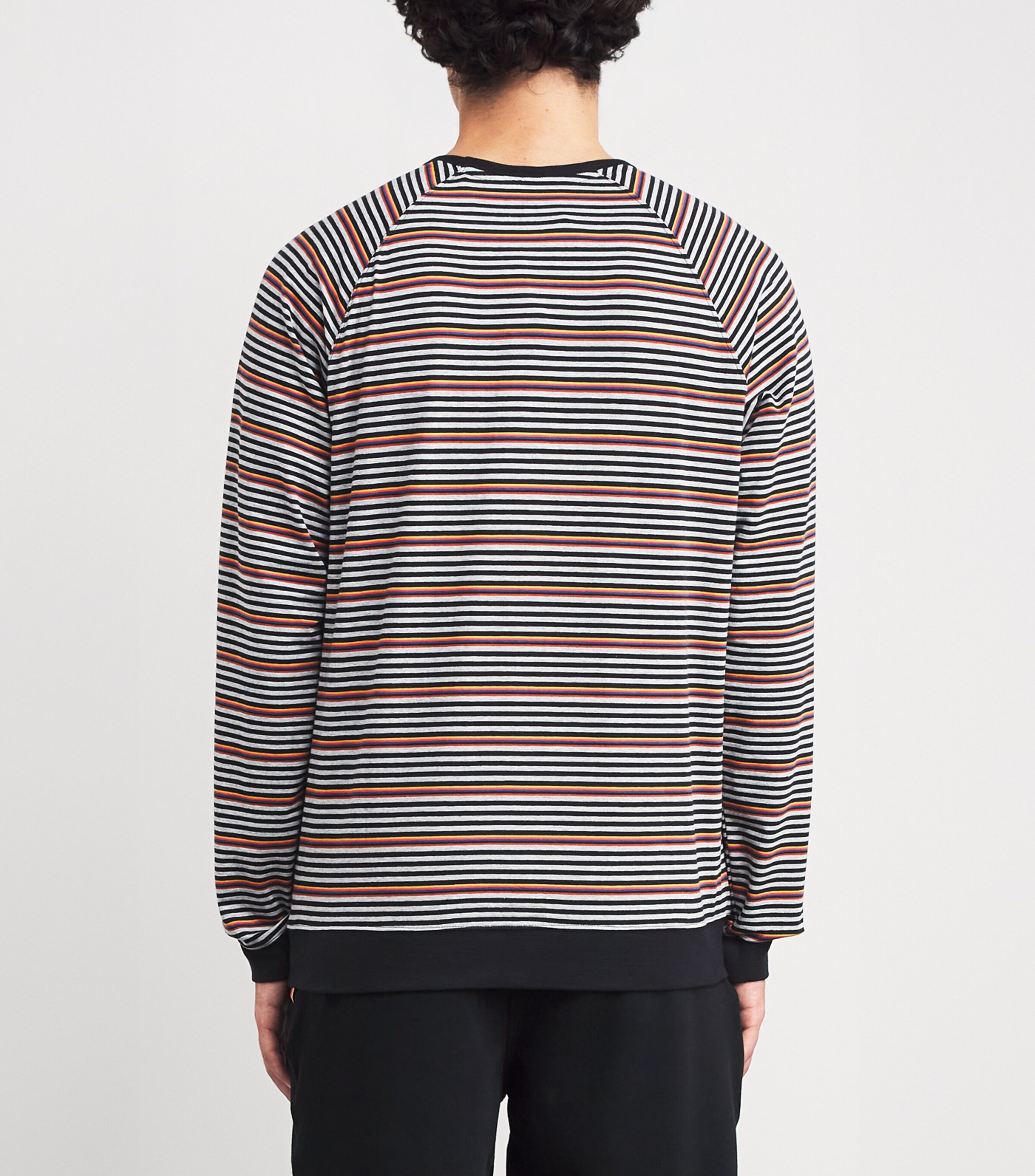 Paul Smith Black Stretch-Cotton Artist Stripe Hoxton Lounge T-Shirt ...
