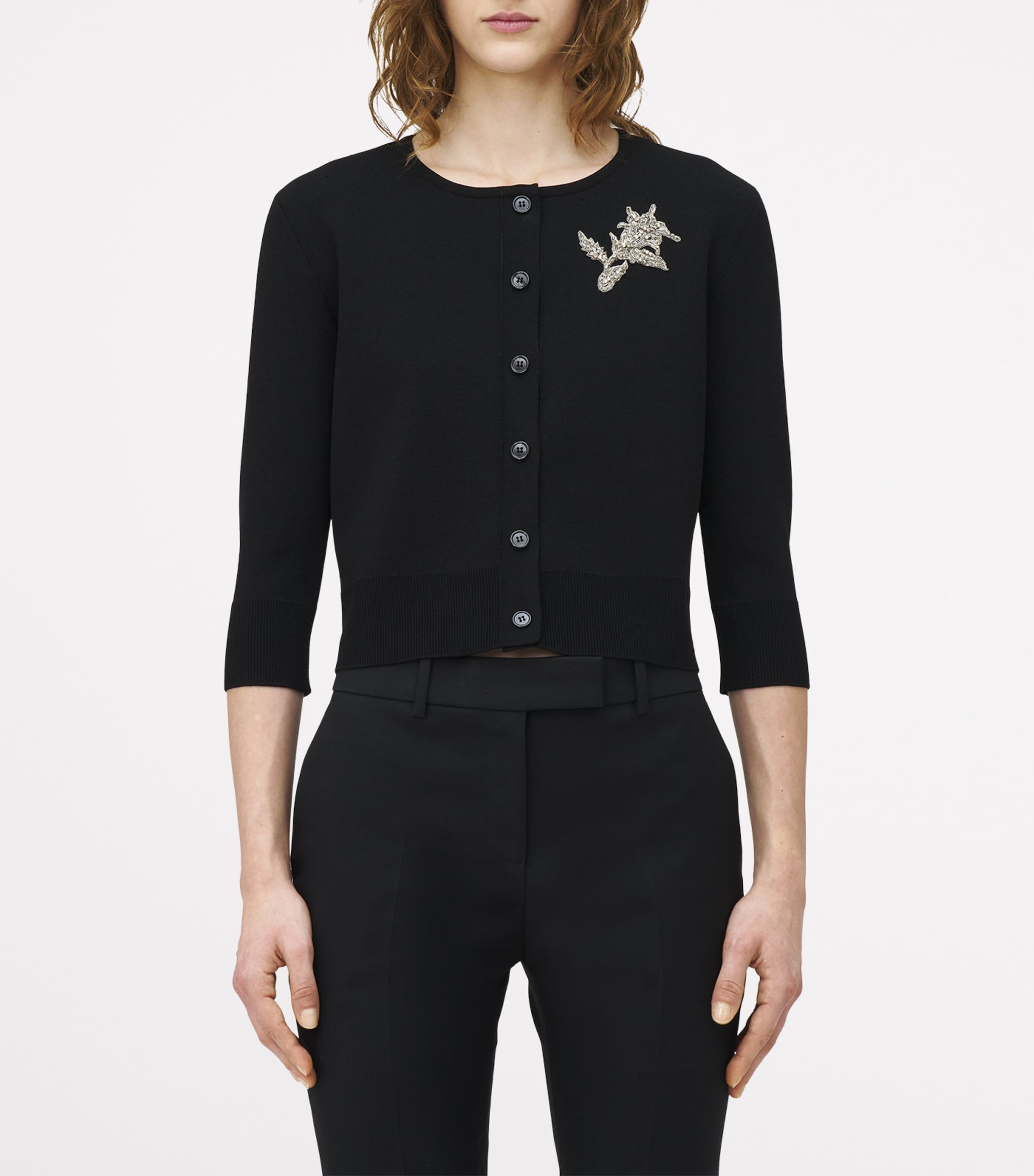 McQueen Crystal-Embroidered Banshee Jacket | Harrods UK
