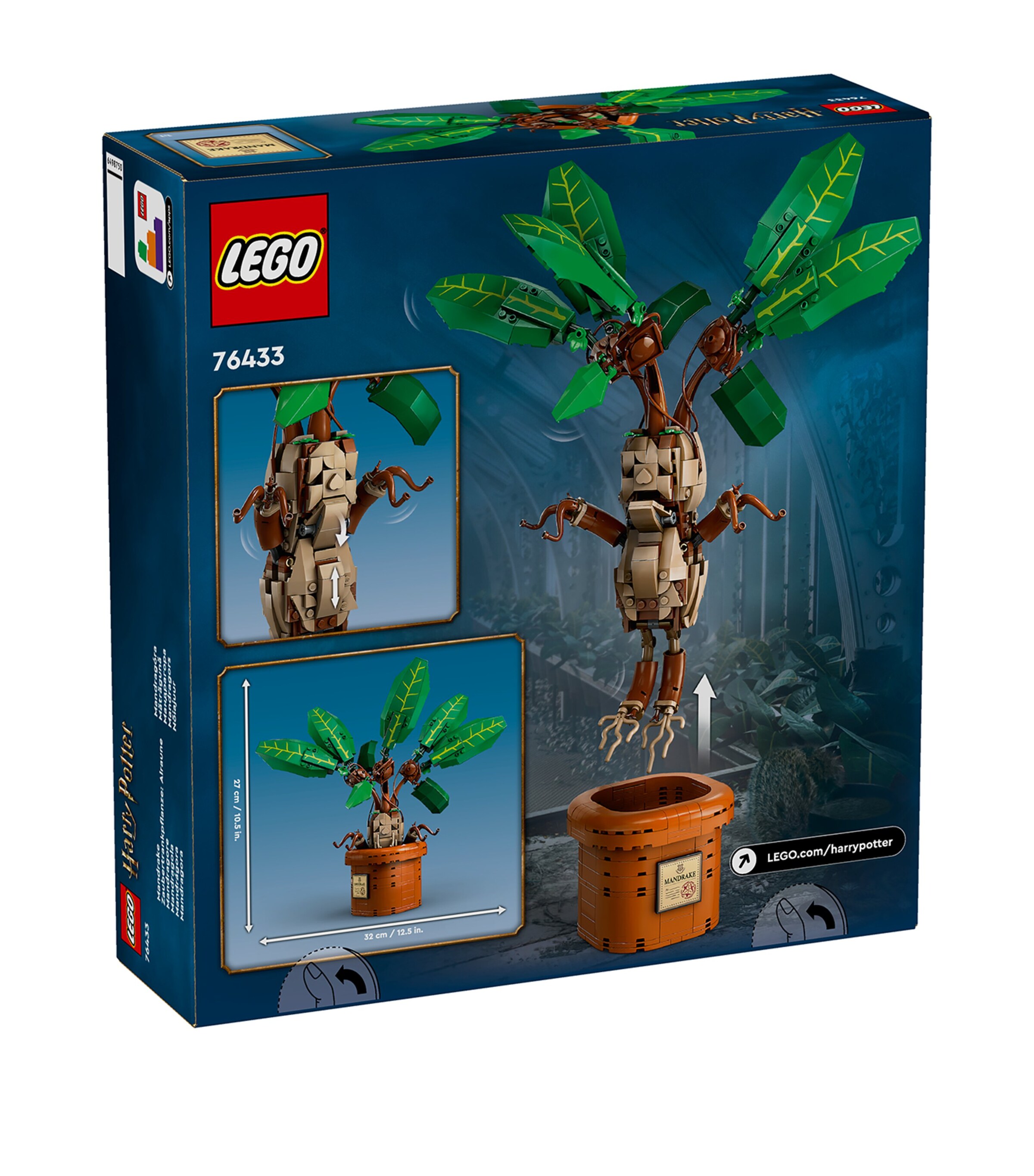 Lego Harry Potter Mandrake Magical Plant Toy Figure 76433 | Harrods UK