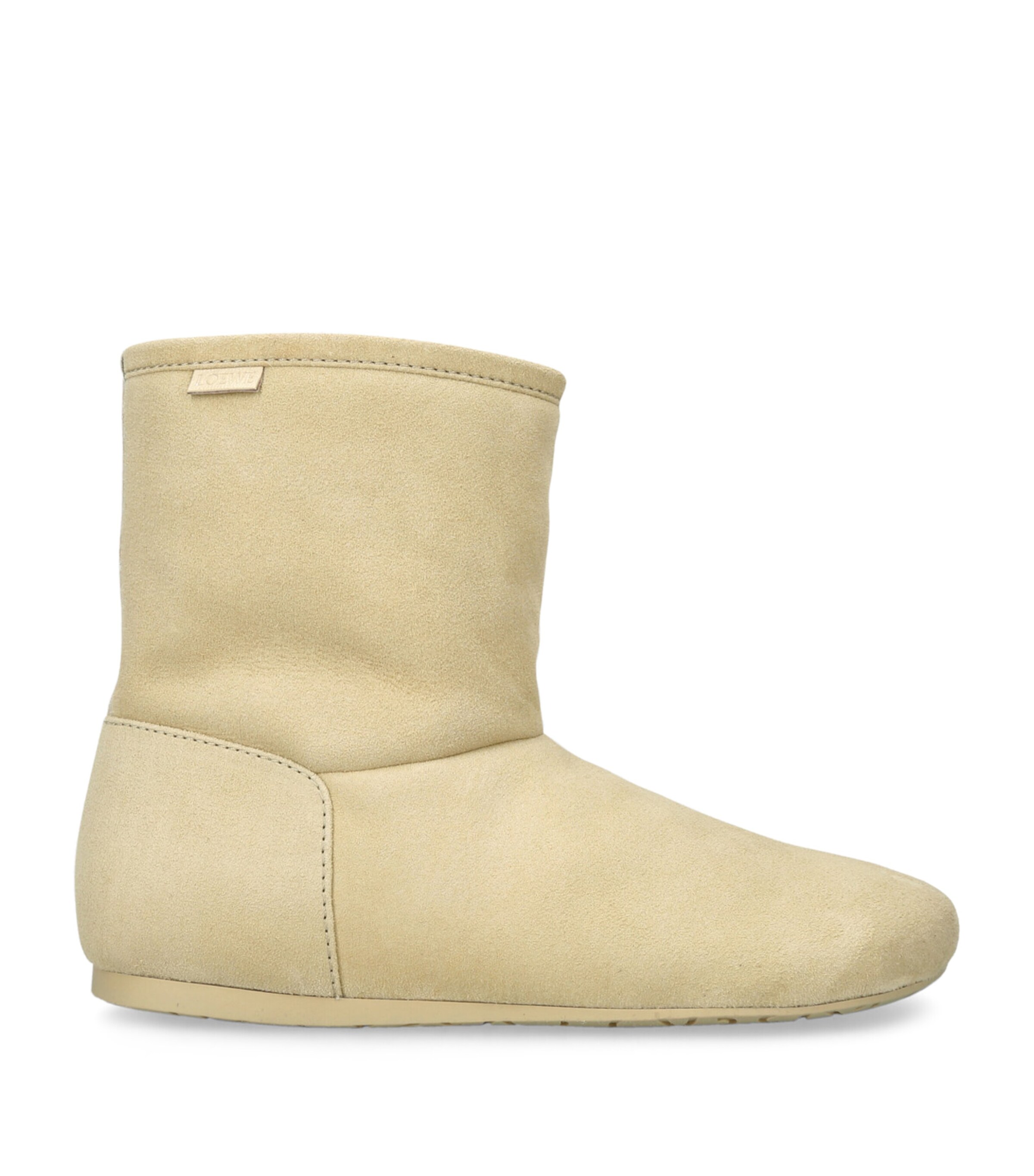 LOEWE Ivory Suede-Shearling Lago Ankle Boots | Harrods IN