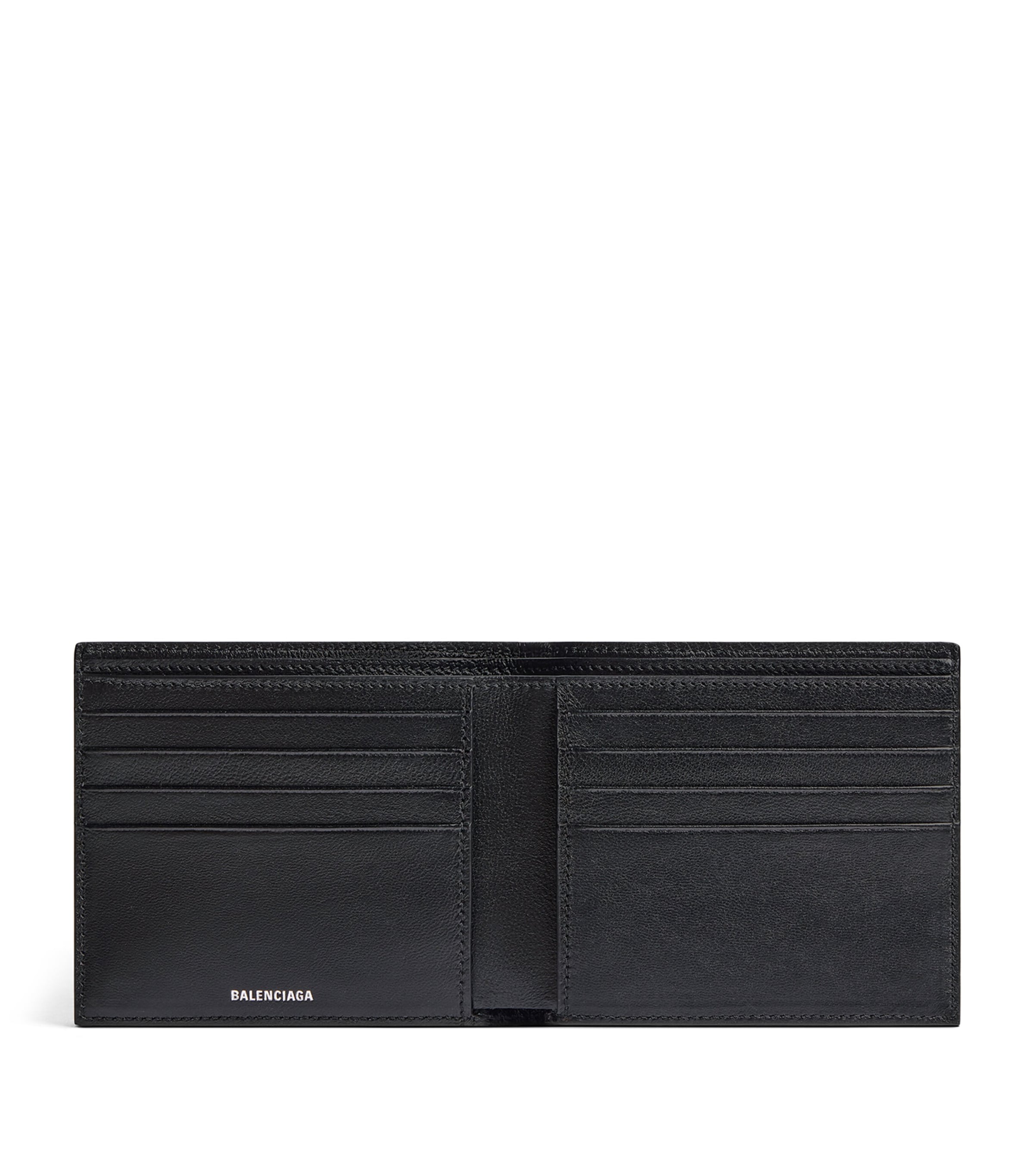 Balenciaga Black Leather Monaco Bifold Wallet | Harrods UK