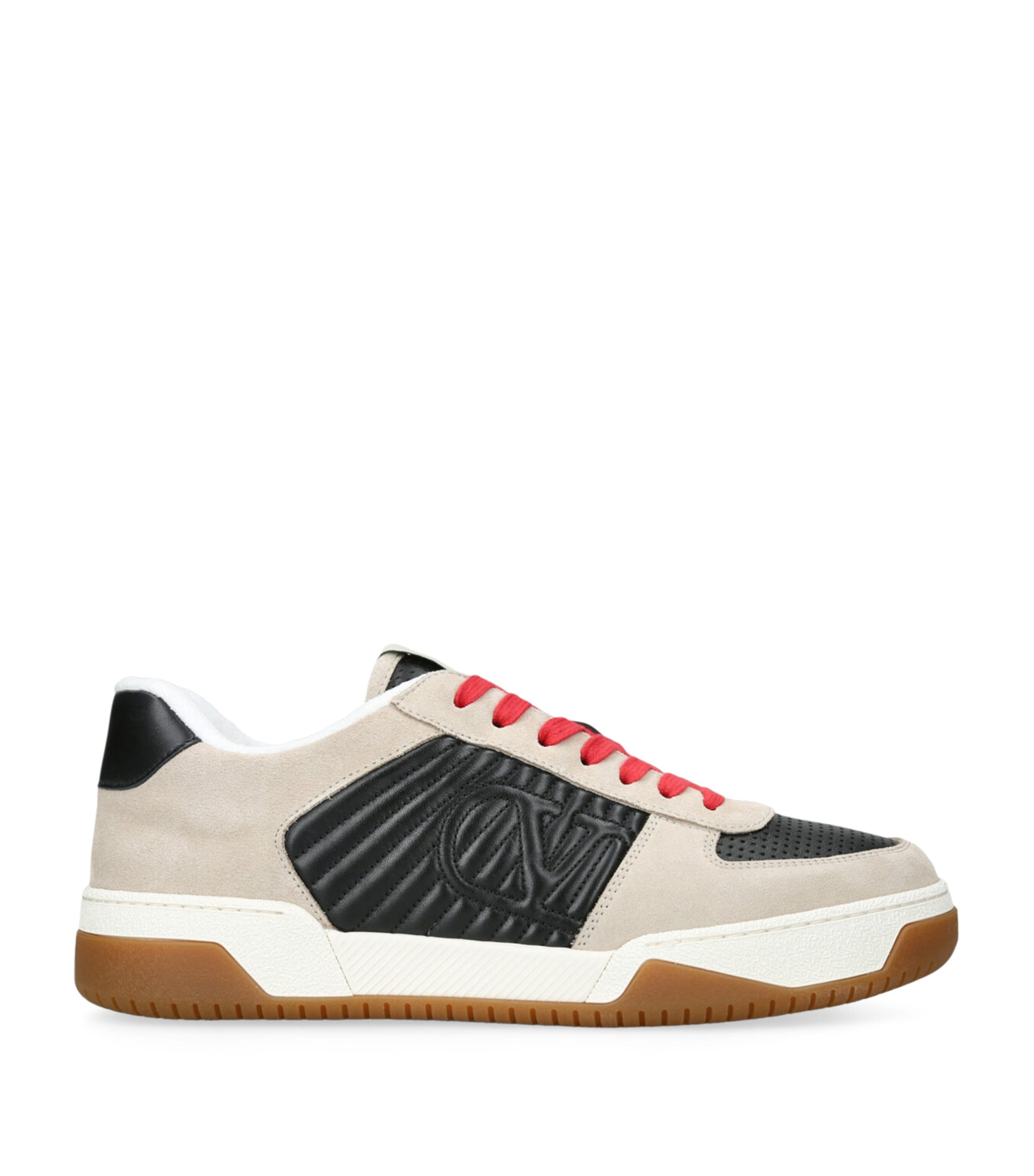 Valentino Garavani White Leather-Suede Sparry Sneakers | Harrods DE