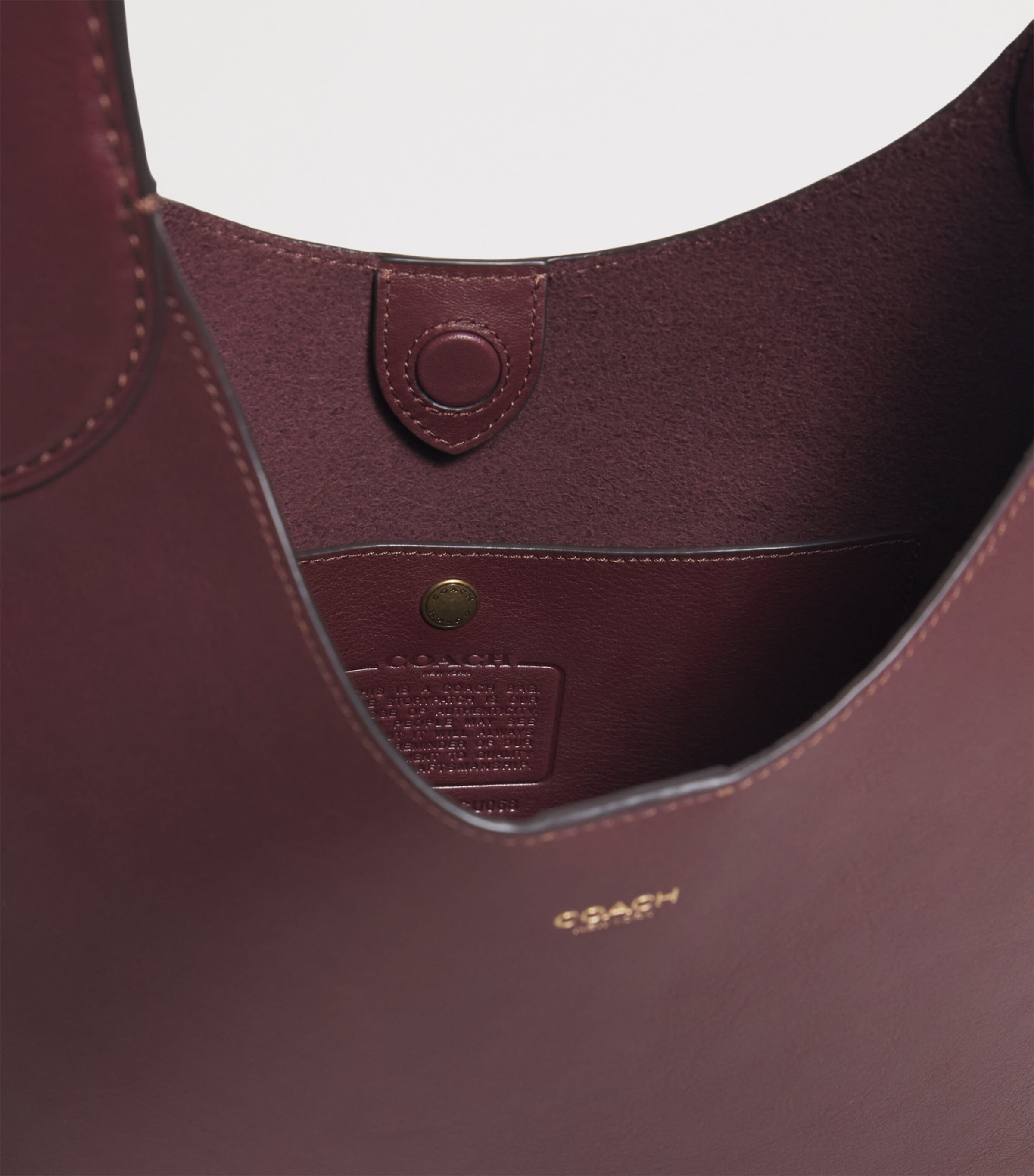 Coach Burgundy Leather Brooklyn 28 Shoulder Bag | Harrods HK