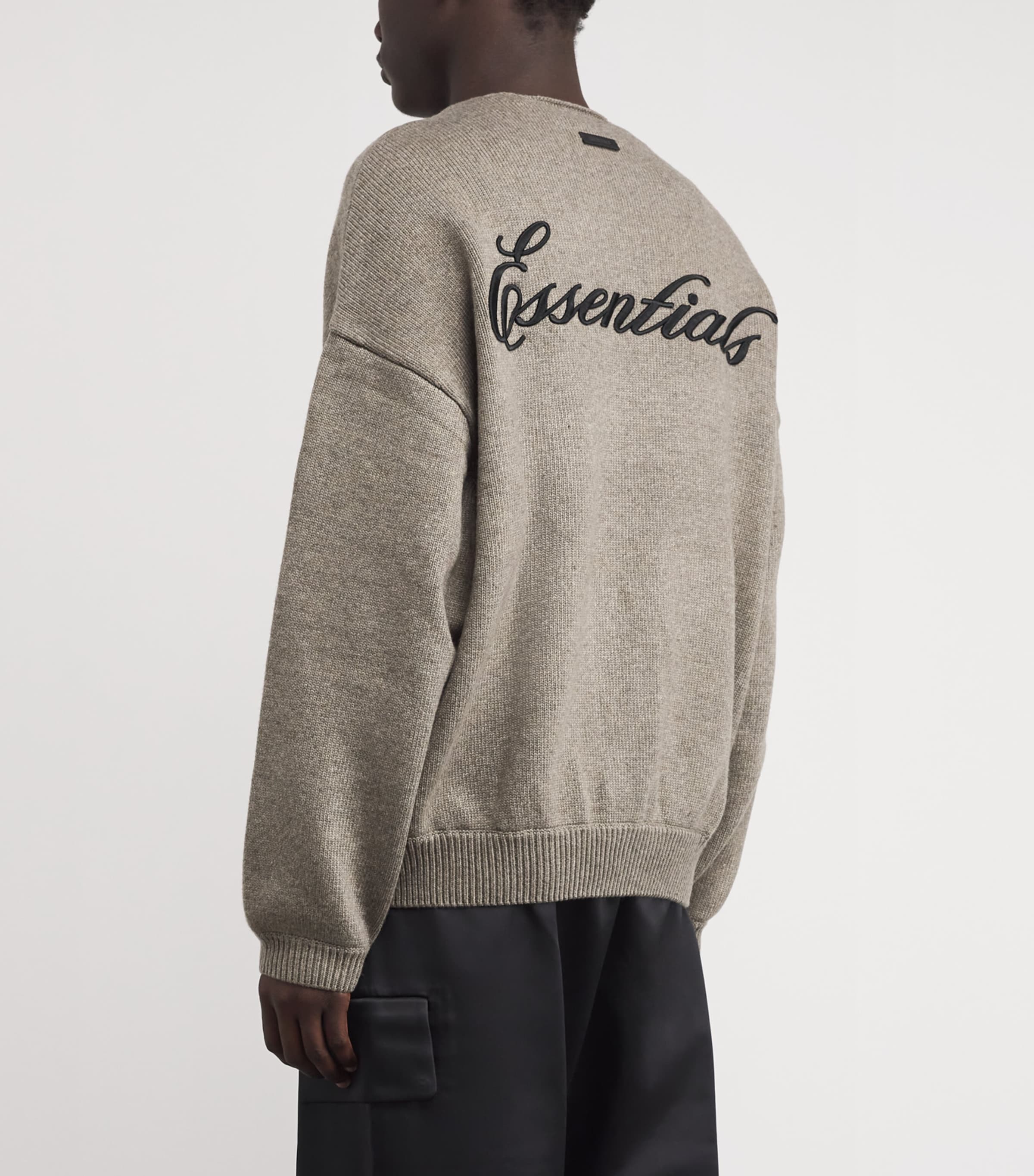 Fear Of God Beige Waffle-Knit Script Sweater | Harrods UK