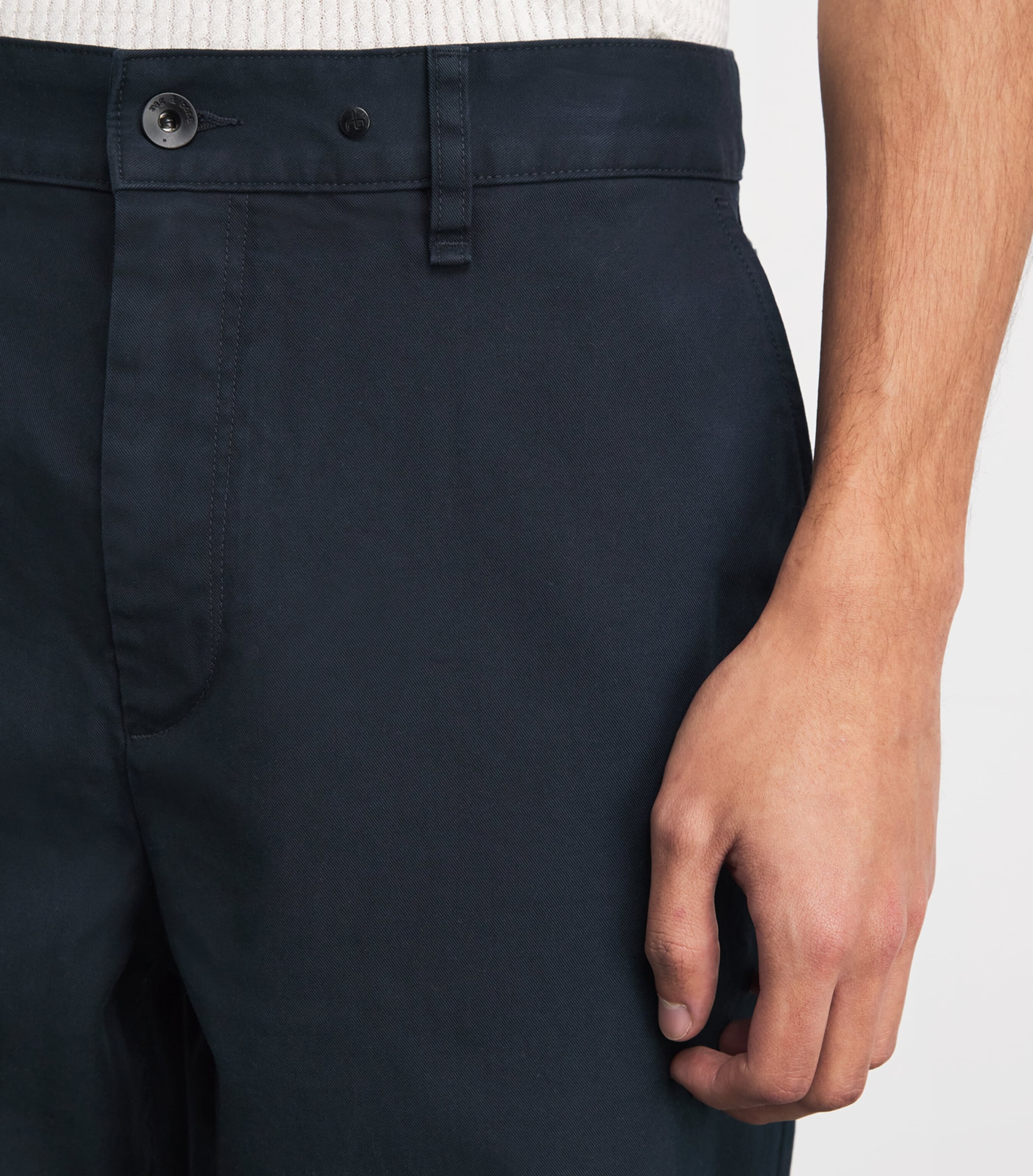 Rag & Bone Navy Stretch-Cotton Straight Chinos | Harrods DE