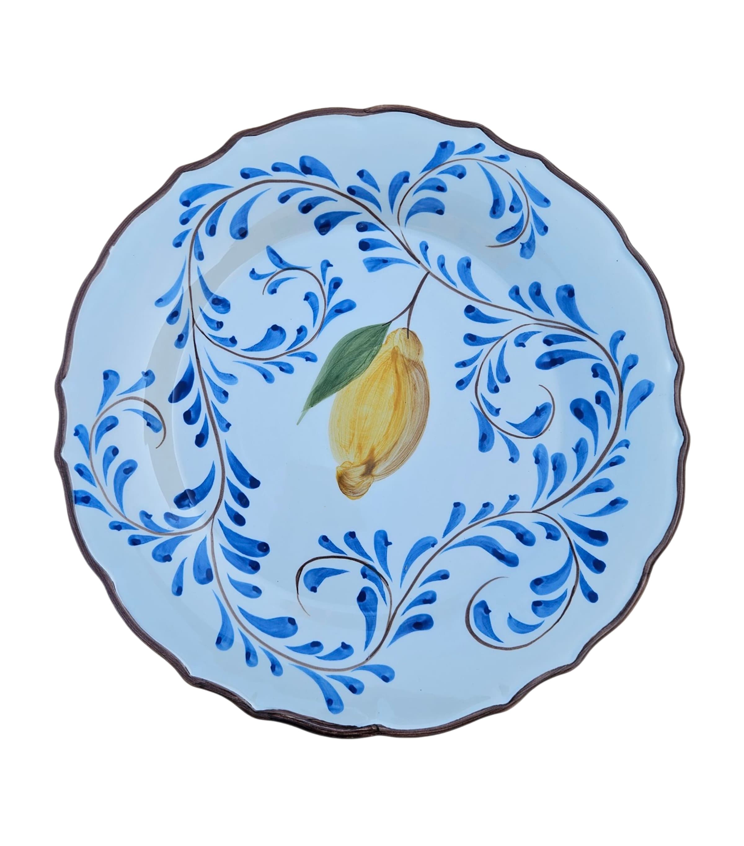 Les-Ottomans Ceramic Positano Lemons Charger Plate (32cm) | Harrods US