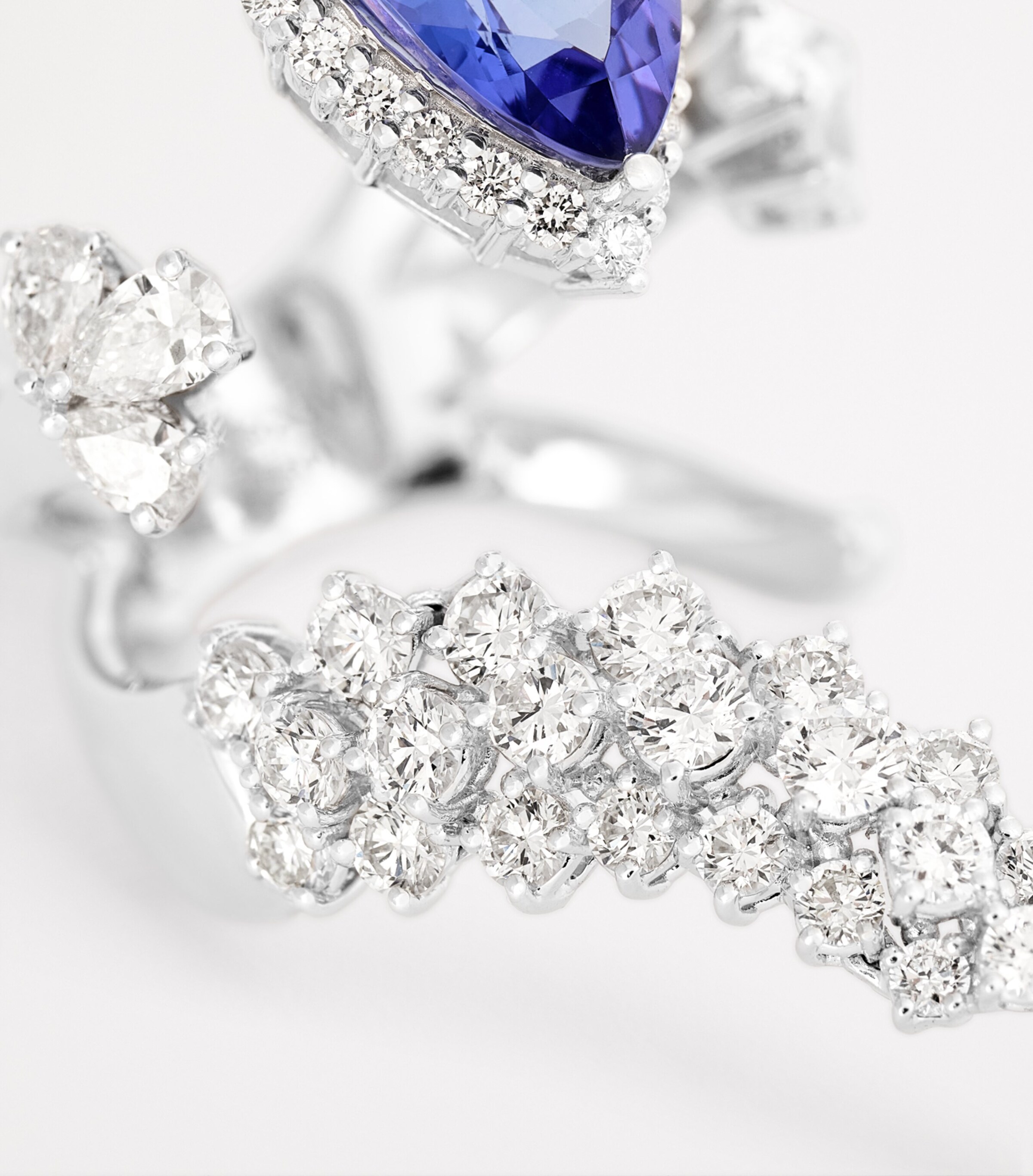 Yeprem White Gold, Diamond and Tanzanite Reign Supreme Ring | Harrods UK
