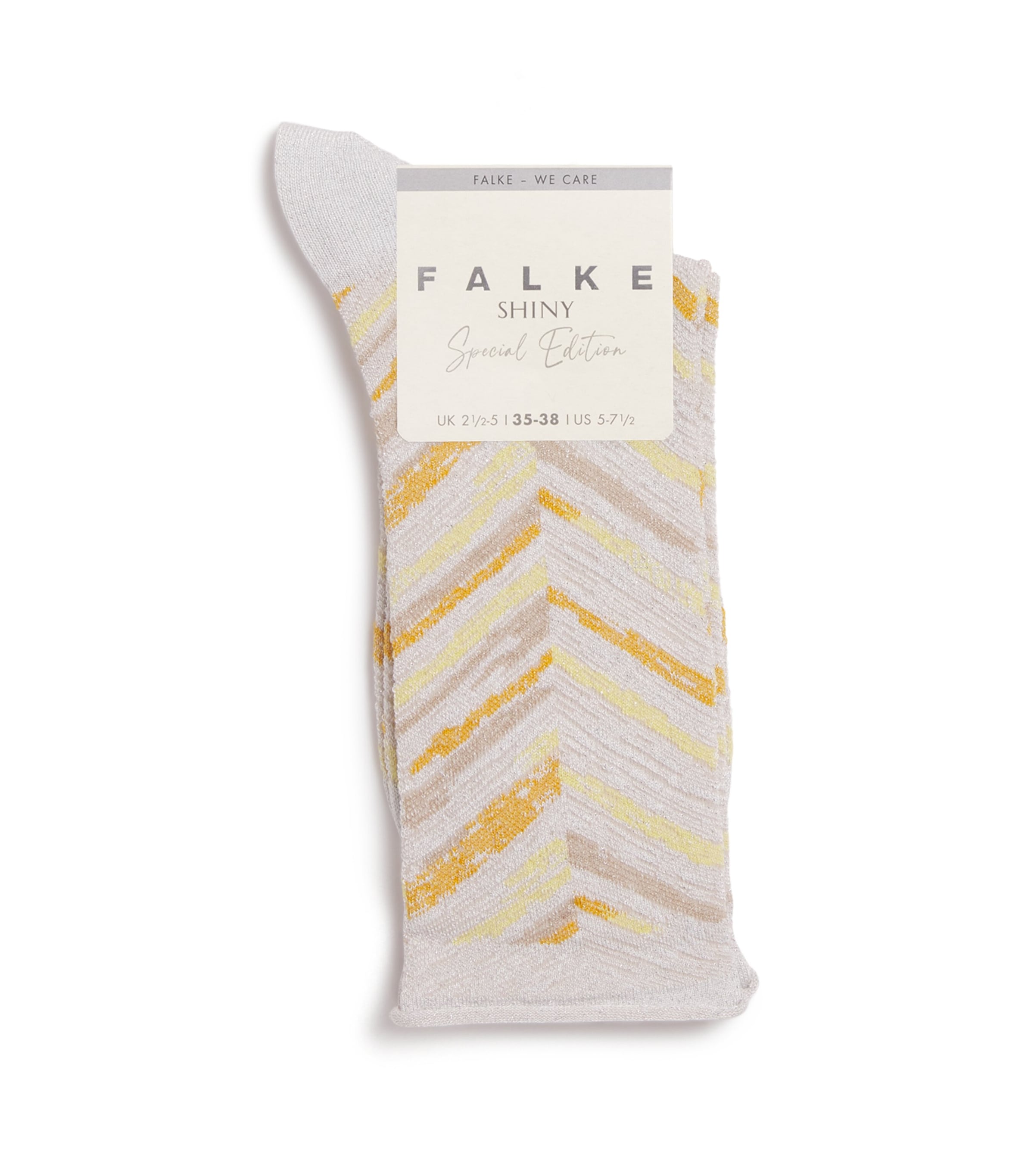 Falke White Shiny Socks | Harrods UK