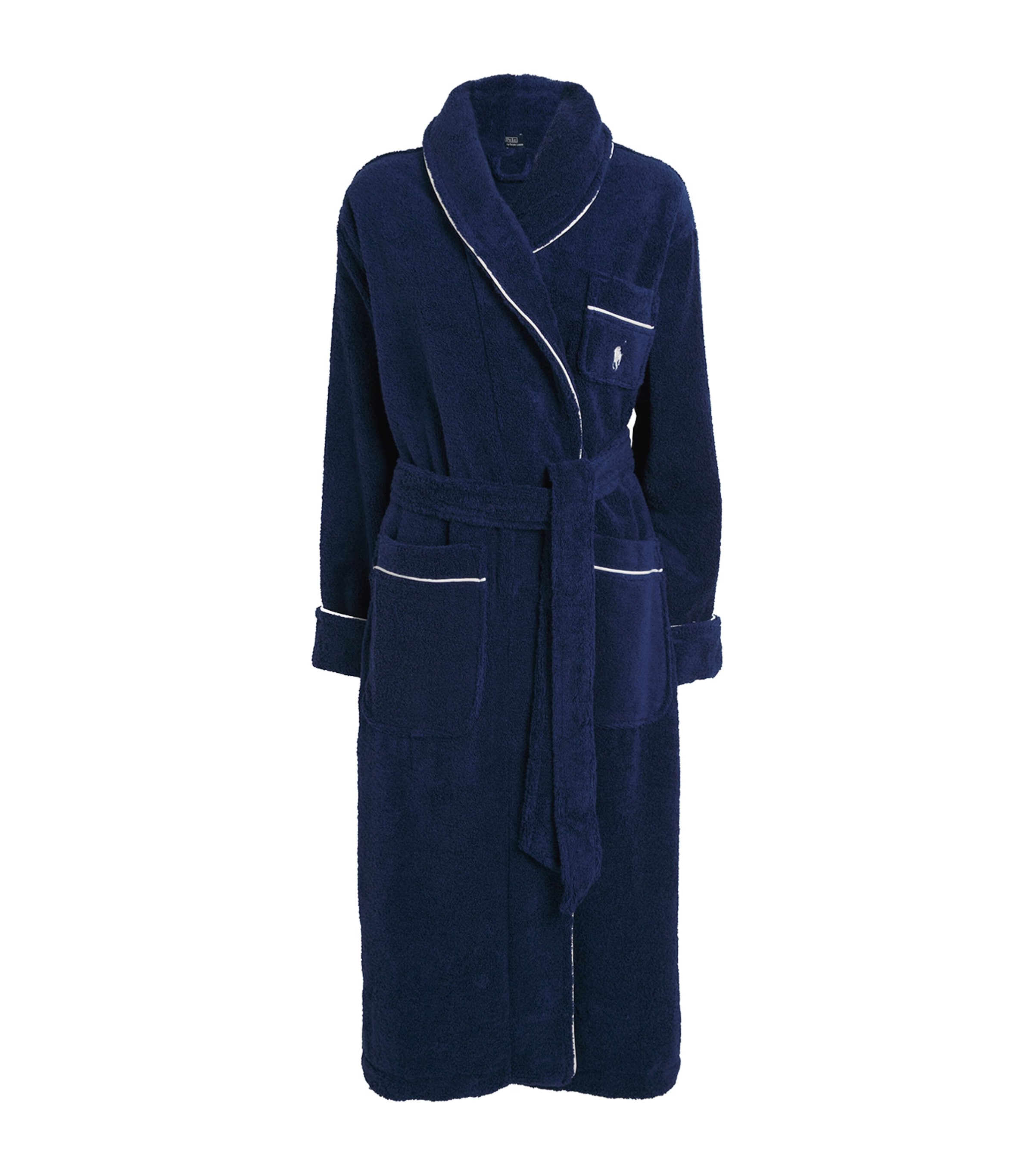 Polo Ralph Lauren Navy Towelling Polo Pony Robe (Small/Medium) | Harrods US