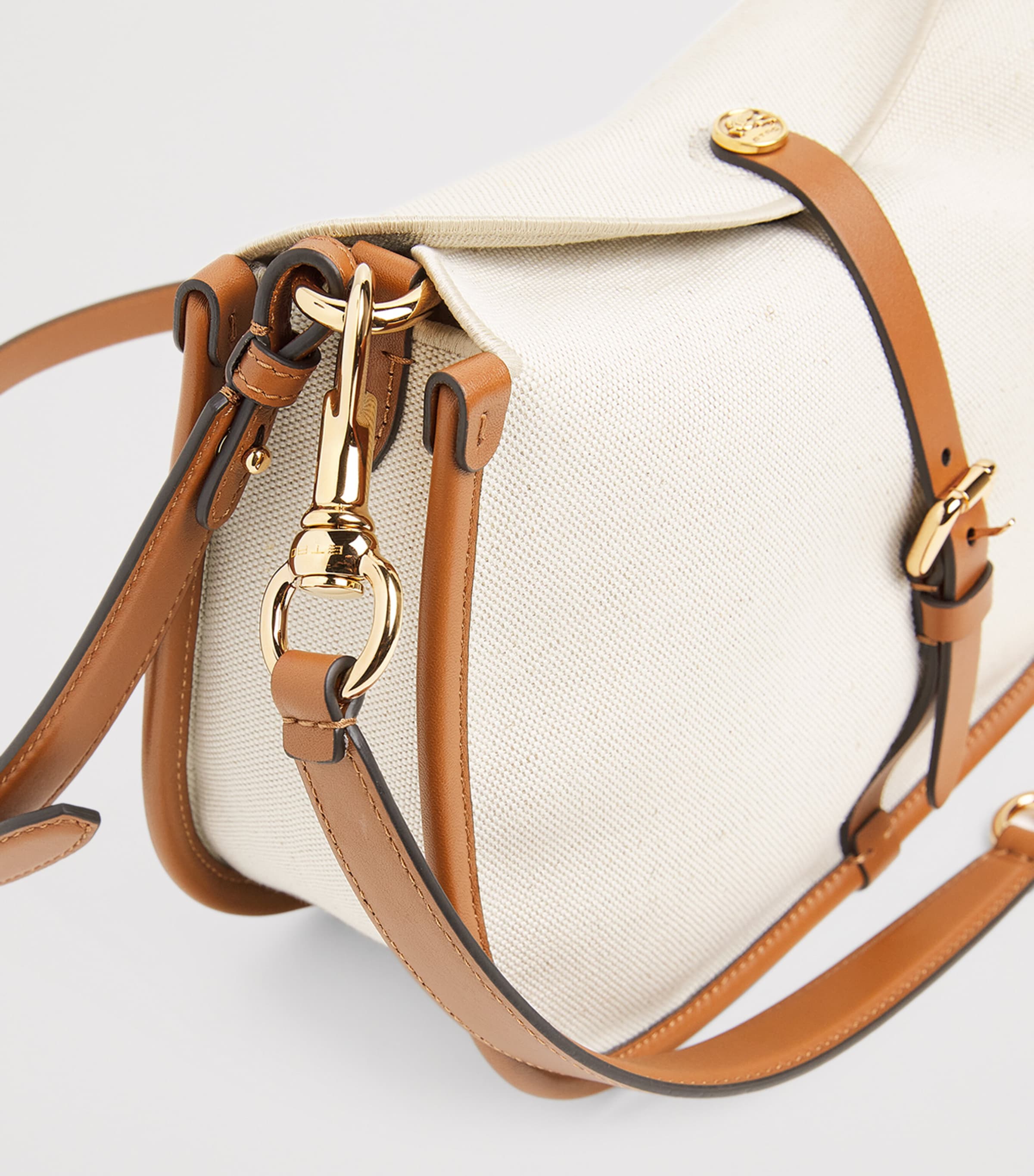Etro Ivory Small Canvas Pony Cross-Body Bag | Harrods AU