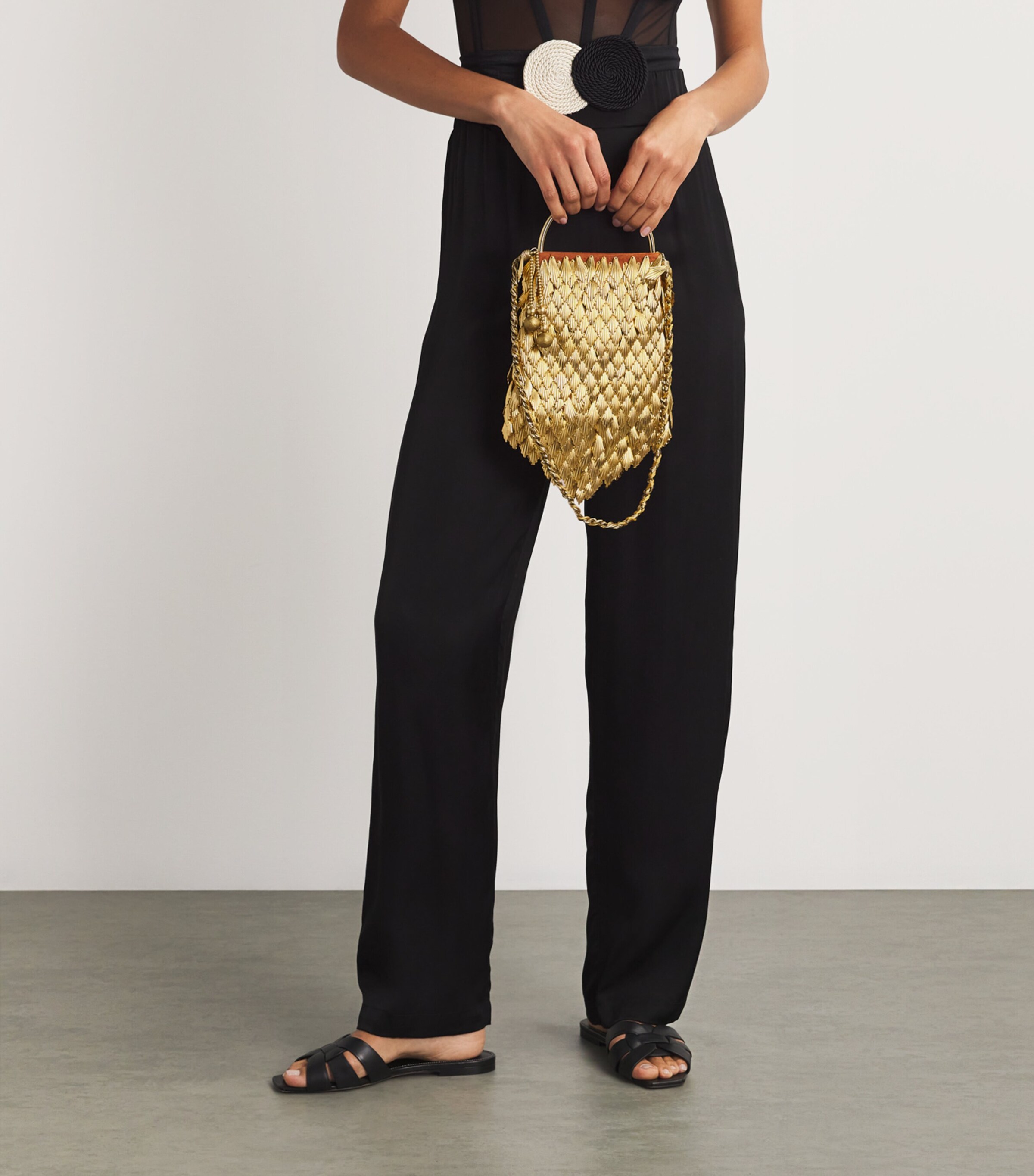 PatBO Scaled Vic Top-Handle Bag | Harrods US