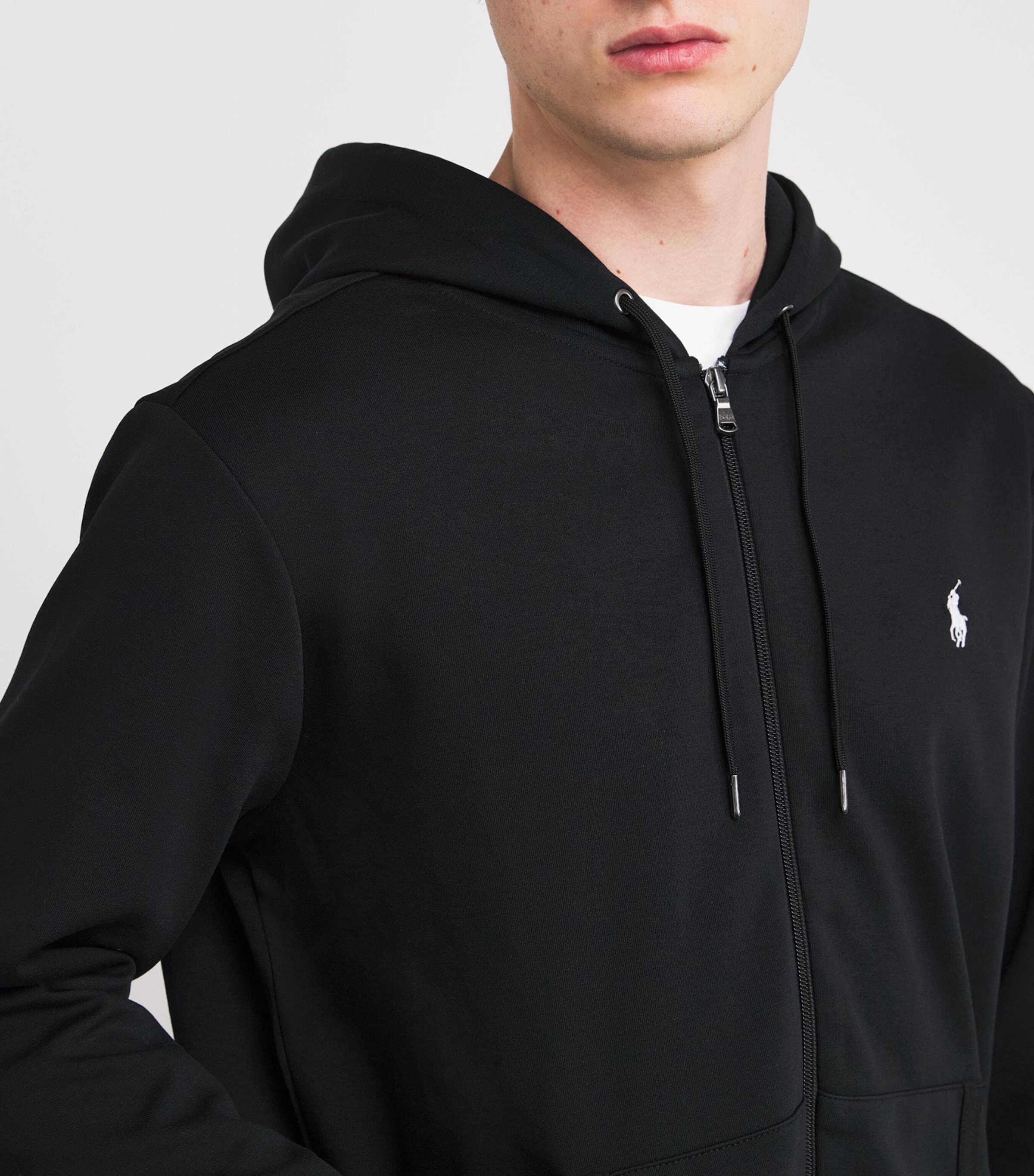 Polo Ralph Lauren Black Polo Pony Zip-Up Hoodie | Harrods US