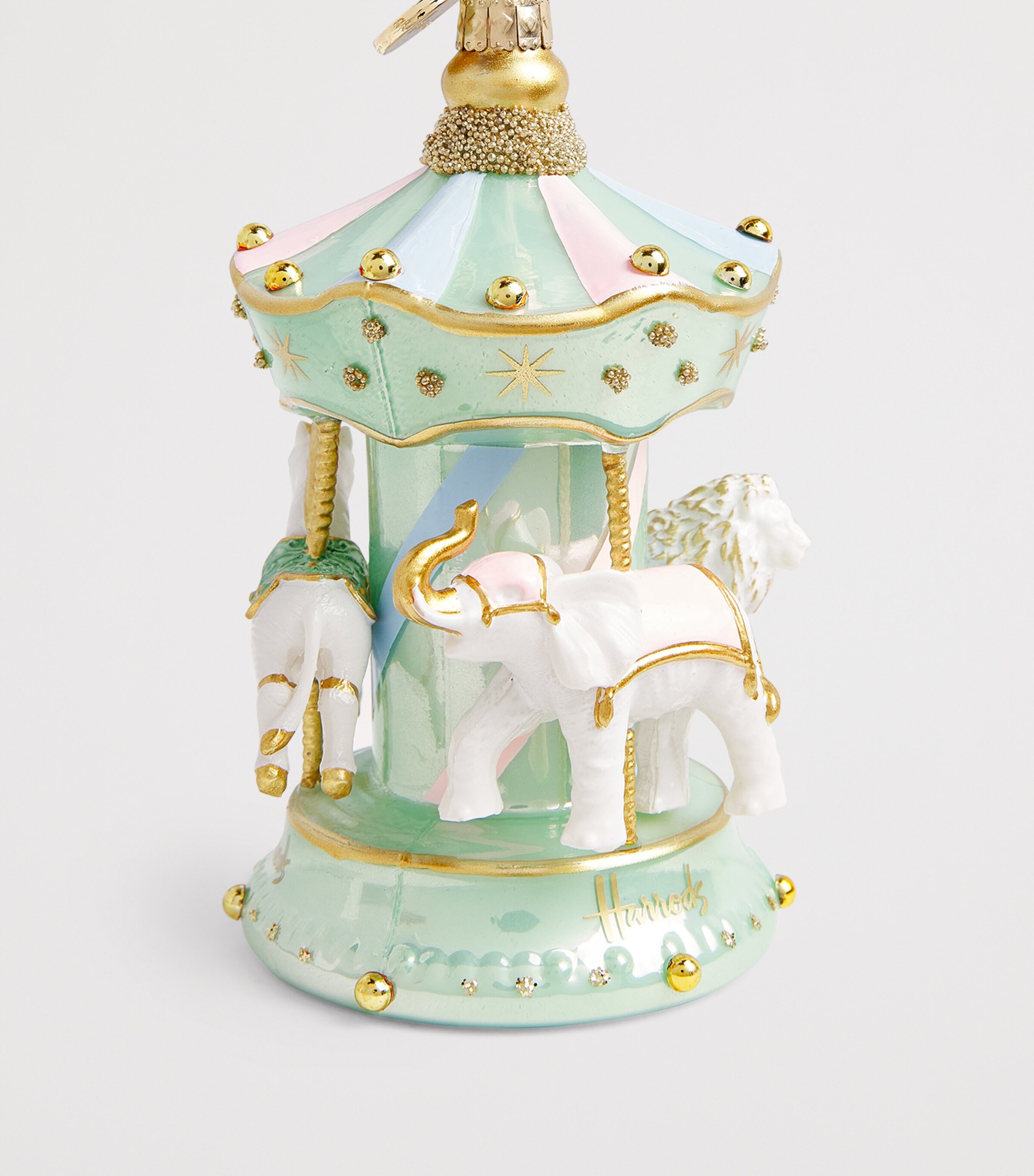 Harrods Embellished Carousel Tree Decoration | Harrods UK