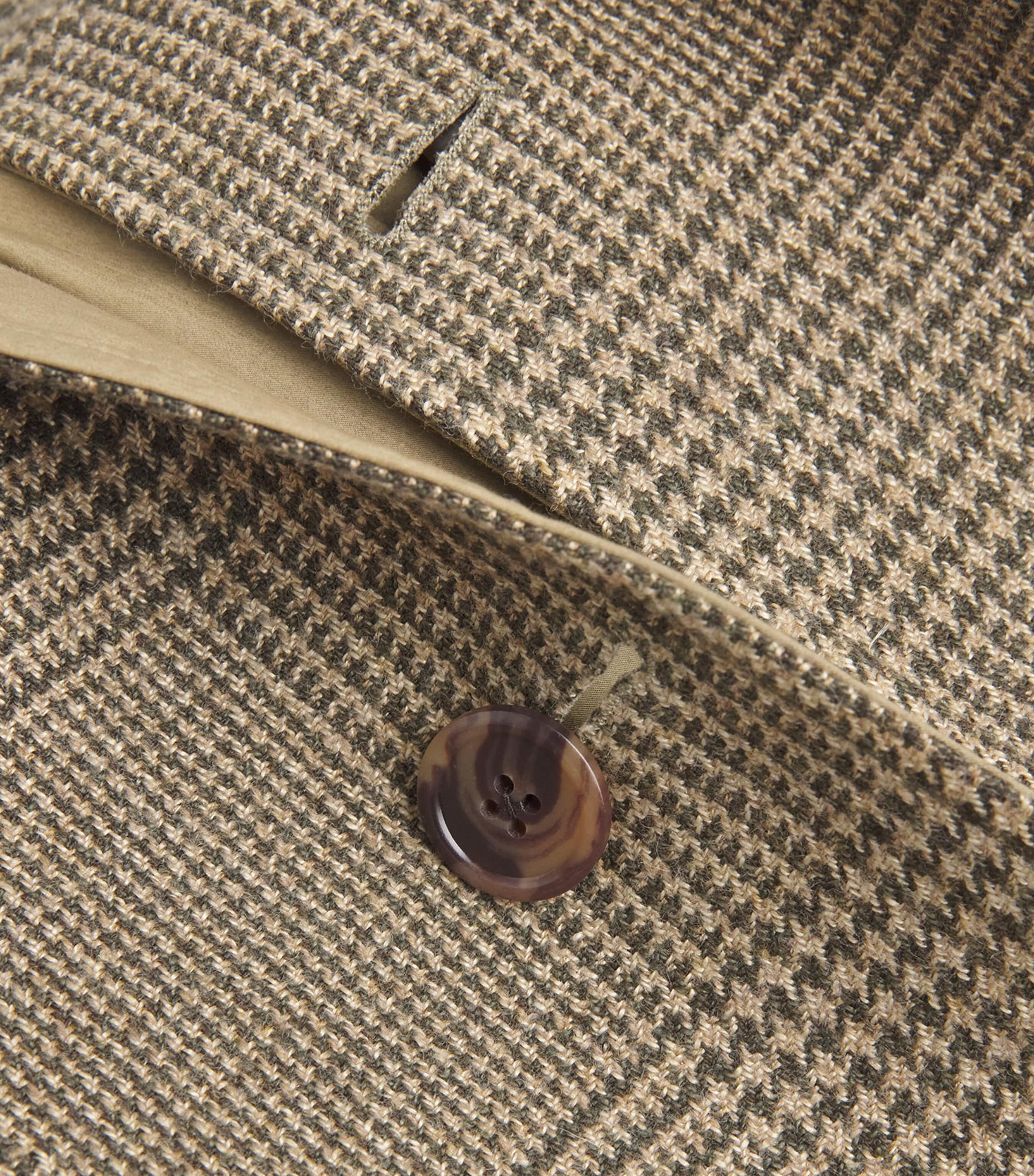 Polo Ralph Lauren Green Tweed-Poplin Reversible Overcoat | Harrods UK