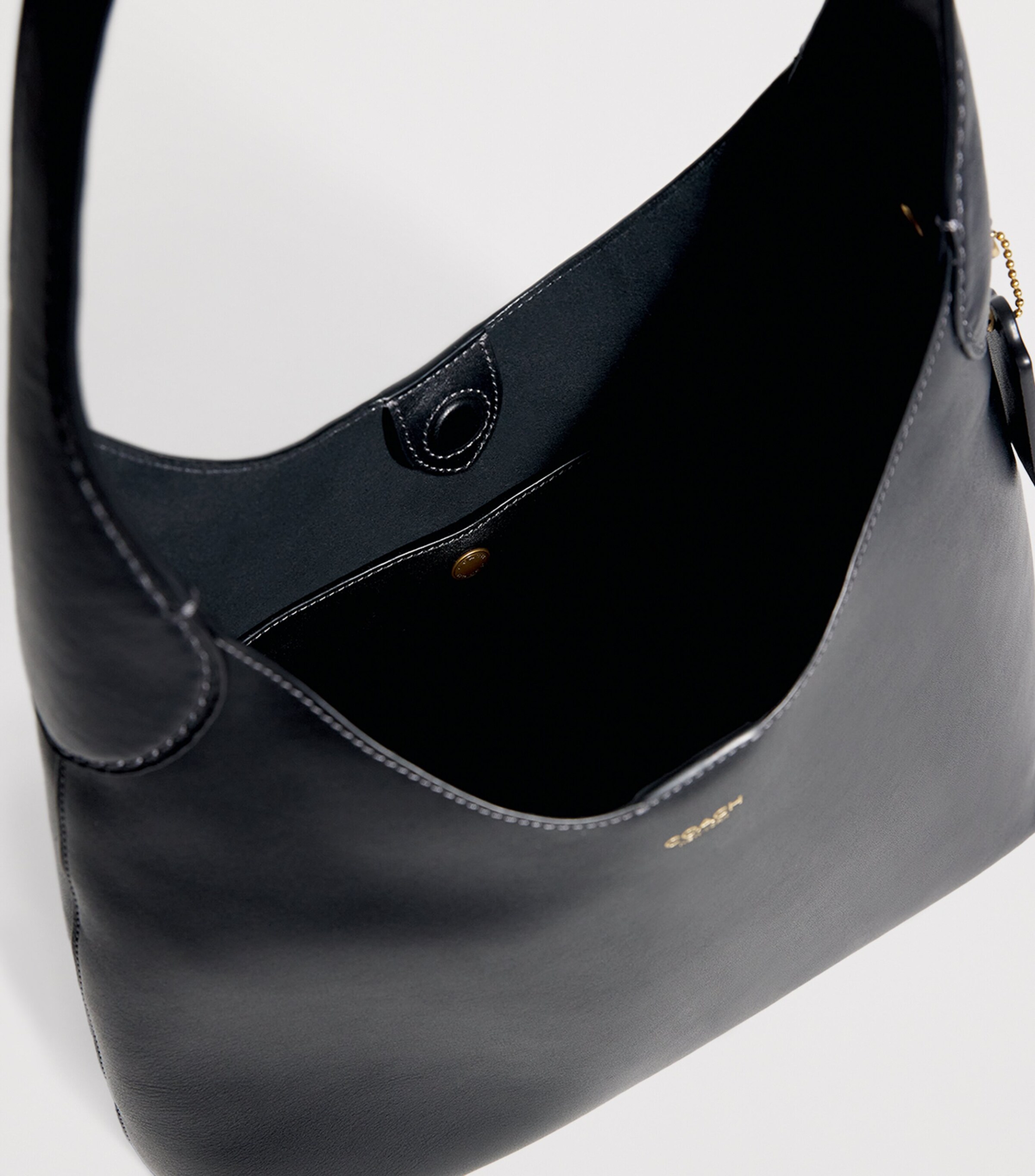 Coach Black Leather Brooklyn 28 Shoulder Bag | Harrods US